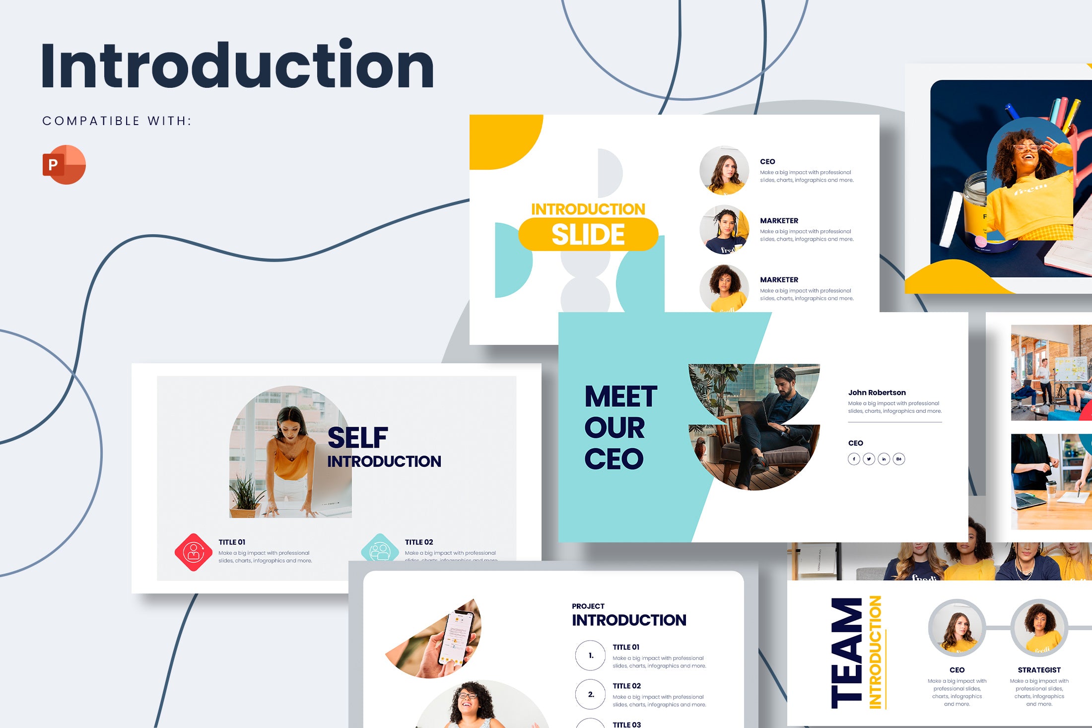Self Introduction Powerpoint Template 6380