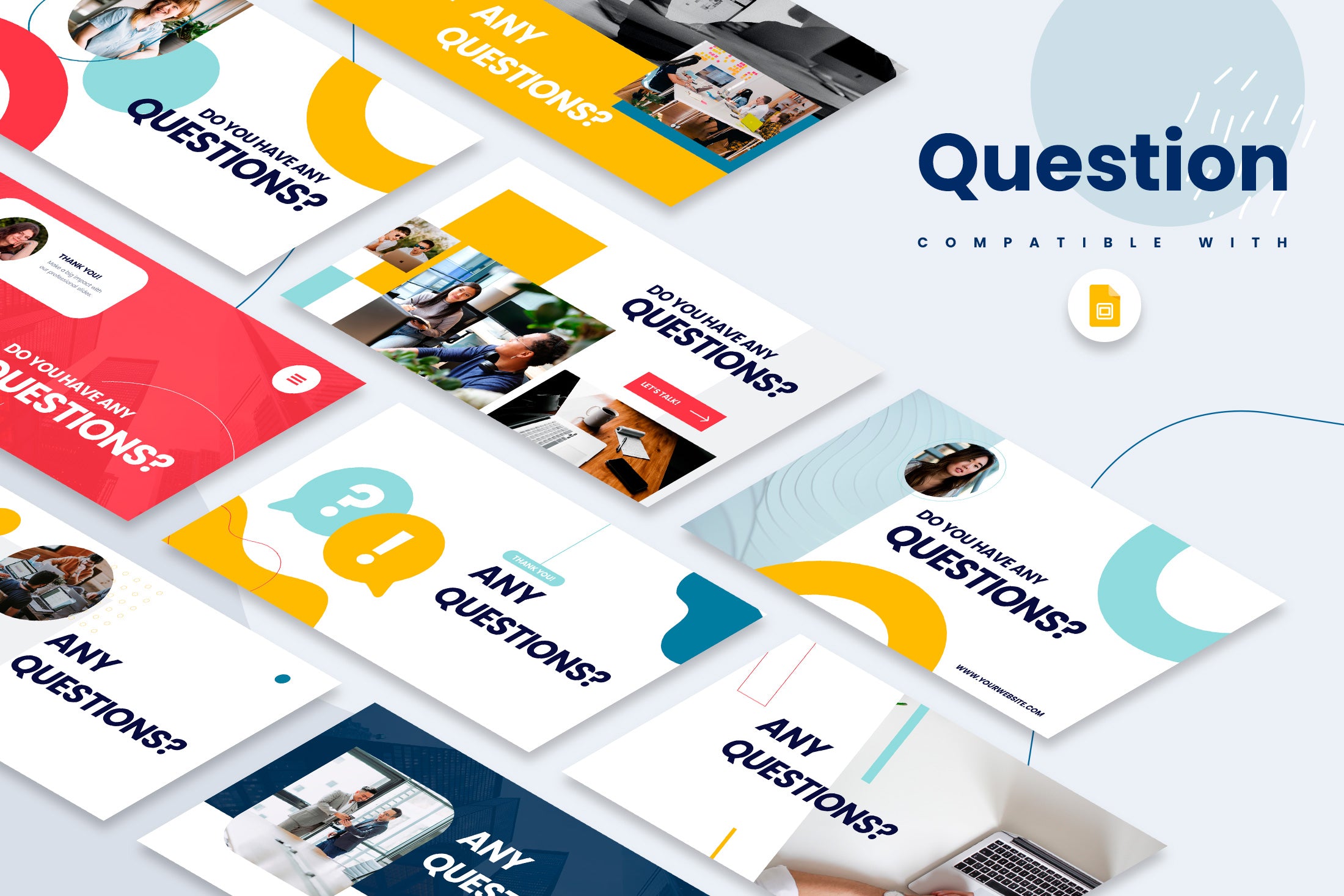 Question Google Slides Infographic Template – Slidewalla