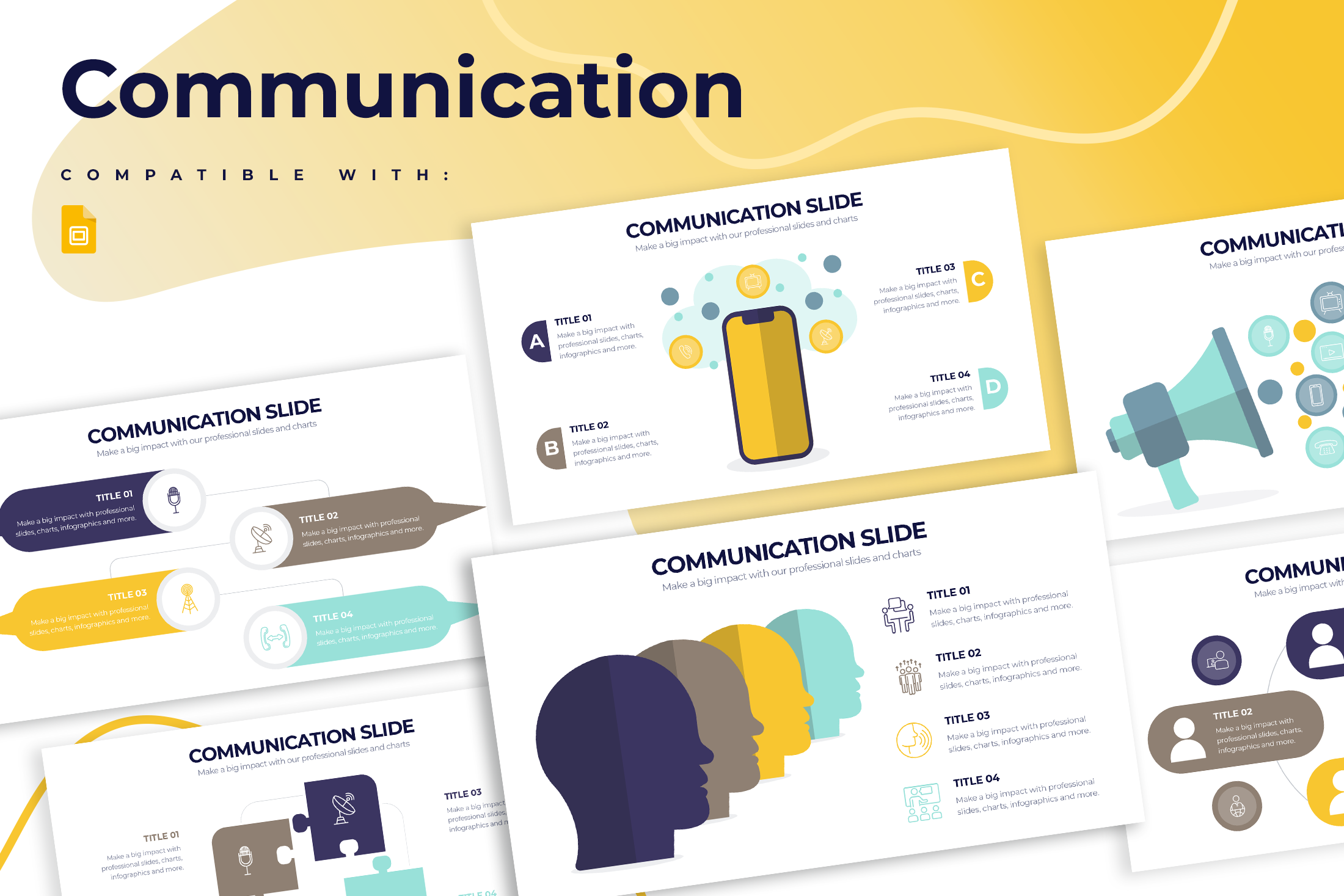 Communication Google Slides Infographic Template – Slidewalla