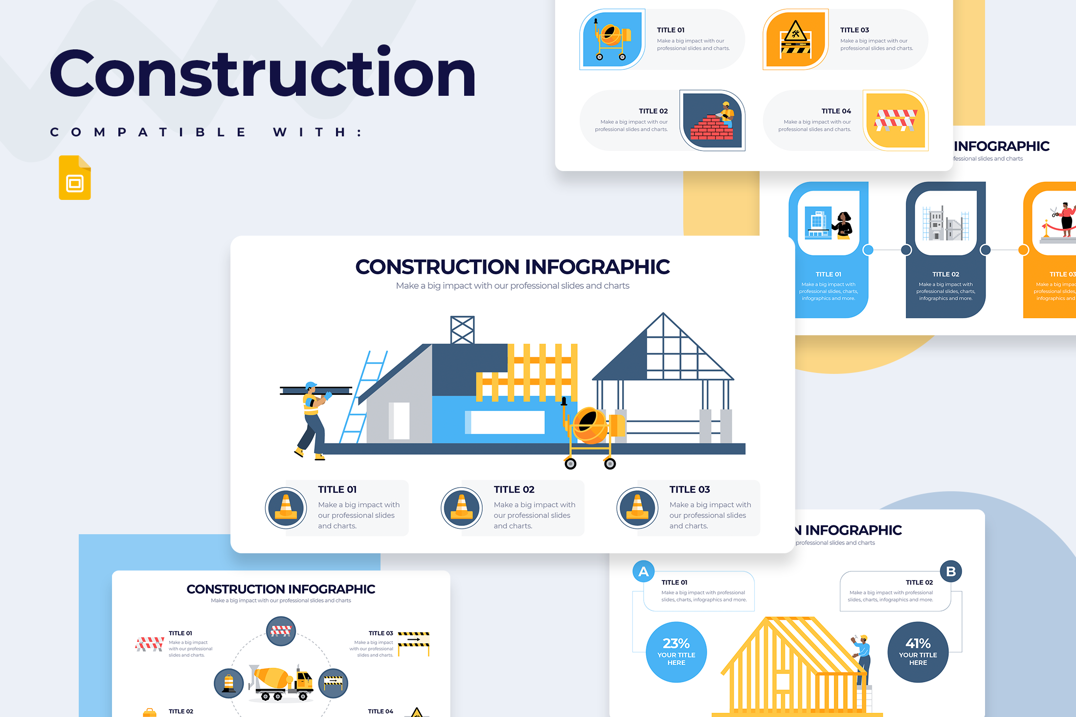Construction Google Slides Infographic Template – Slidewalla