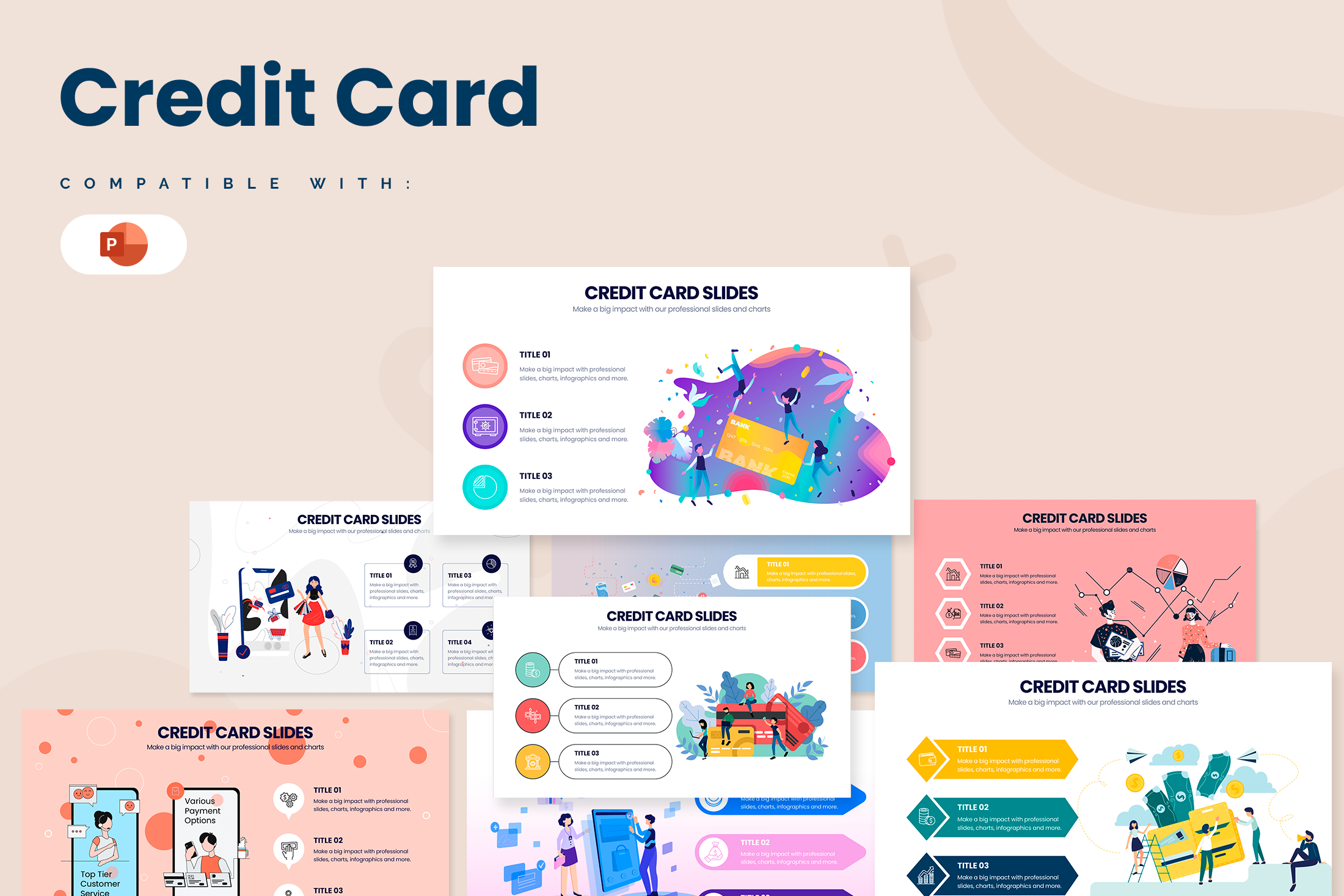 Credit Card Powerpoint Infographic Template – Slidewalla