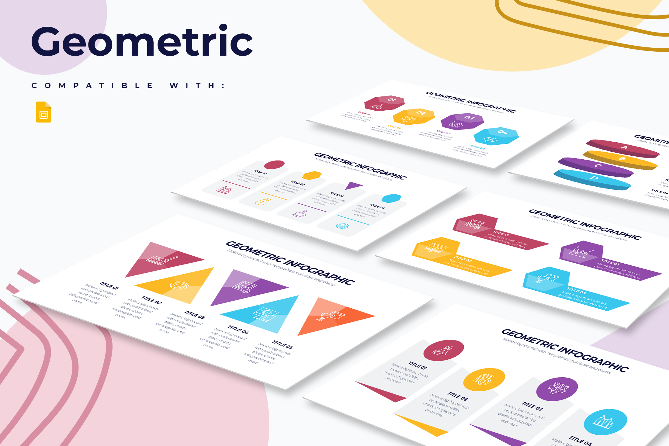 Geometric Google Slides Infographic Template – Slidewalla