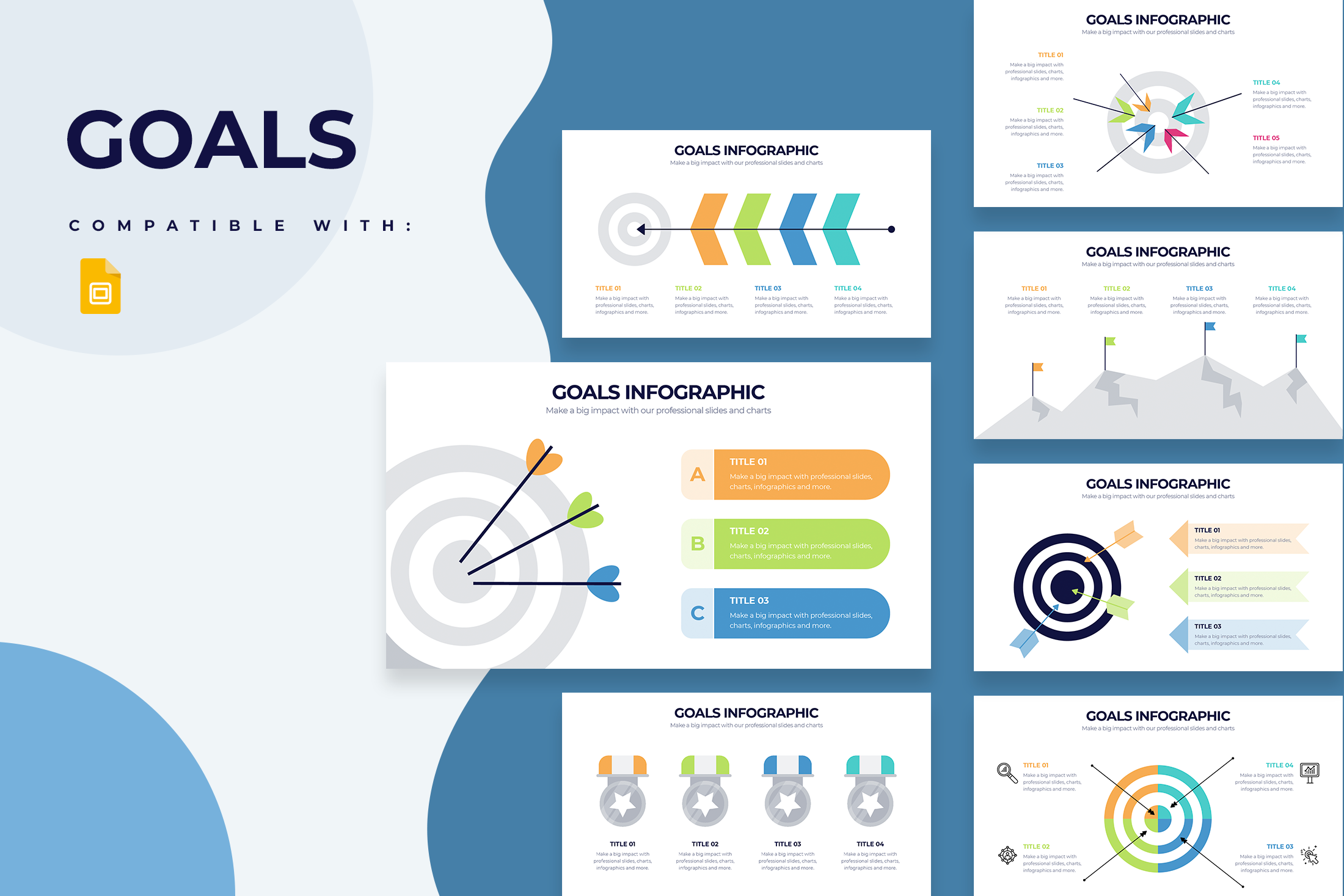 Goals Google Slides Infographic Template – Slidewalla