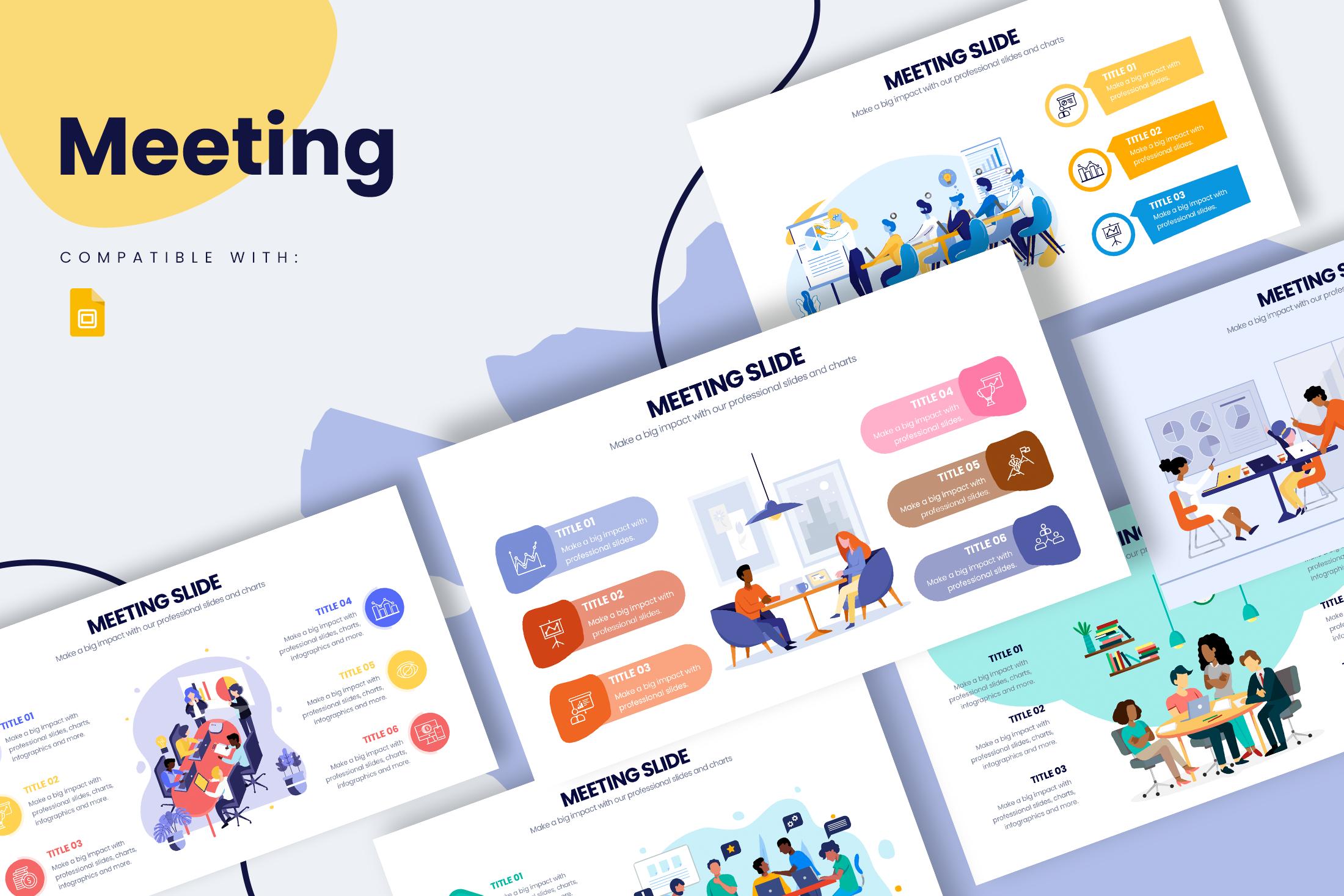 Meeting Google Slides Infographic Template – Slidewalla