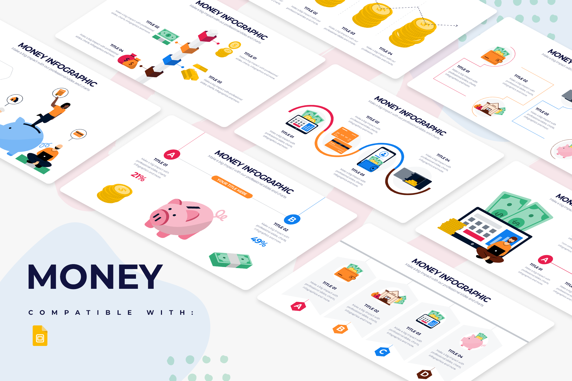 Money Google Slides Infographic Template – Slidewalla