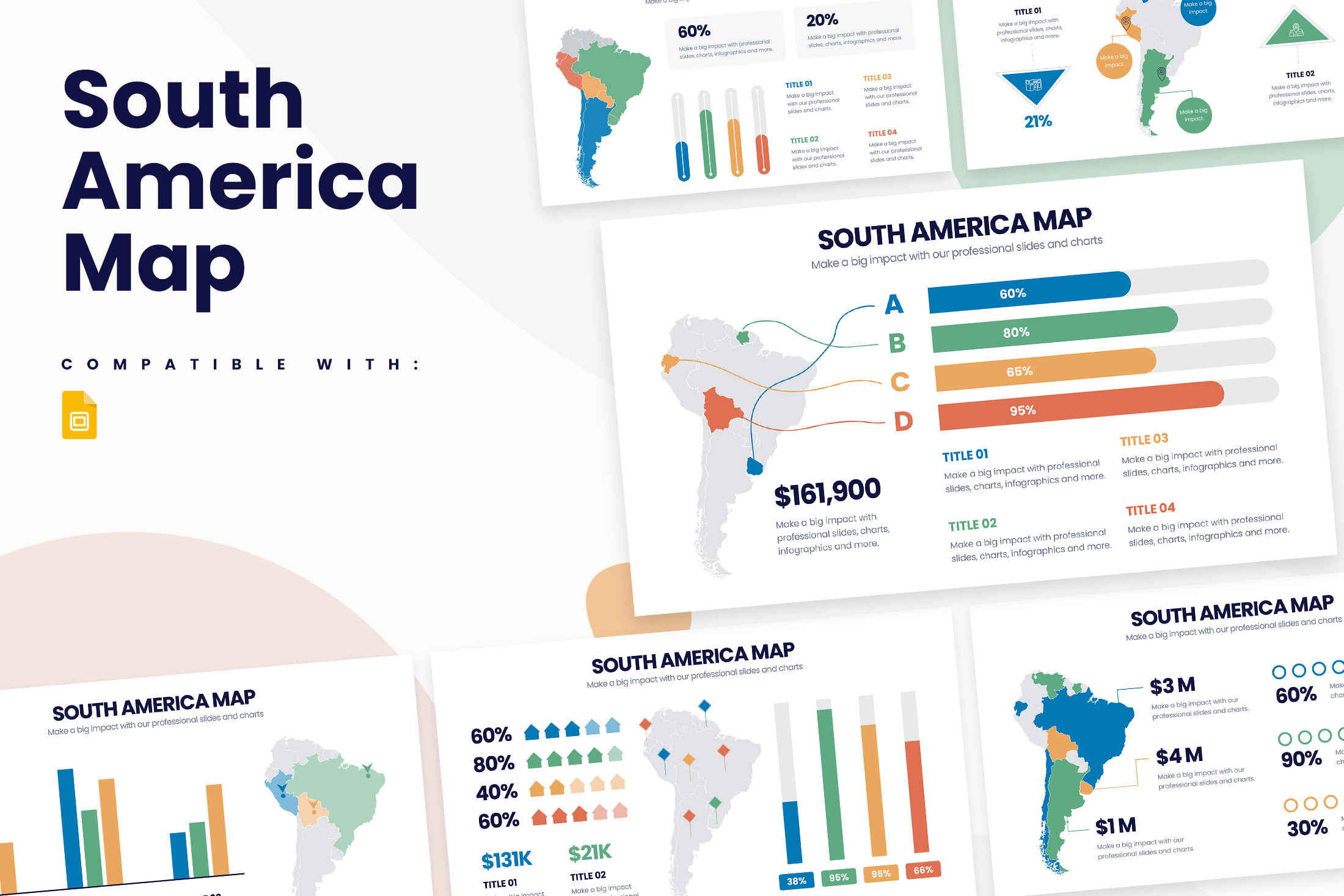 South America Map Google Slides Infographic Template – Slidewalla