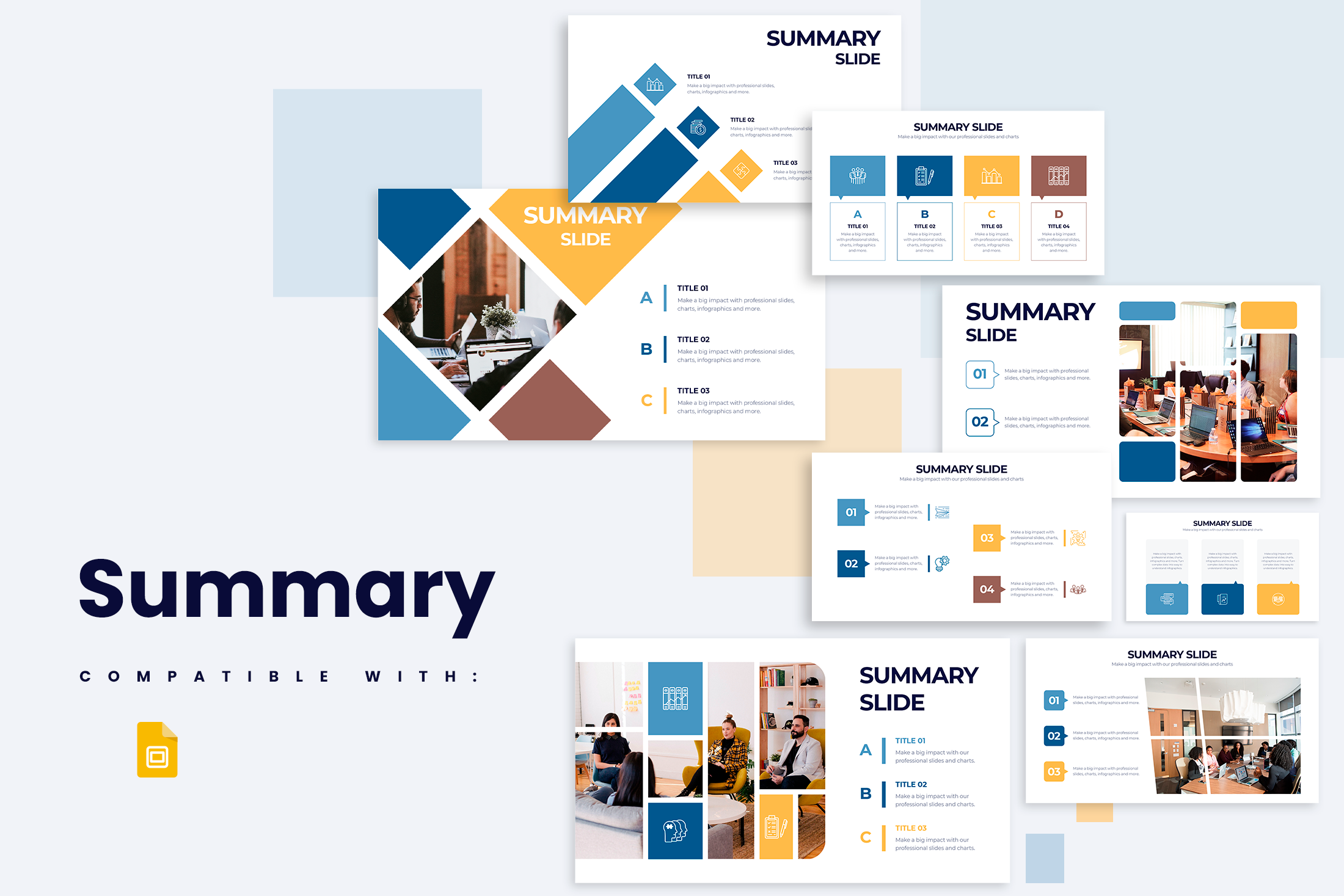 Summary Google Slides Infographic Template – Slidewalla