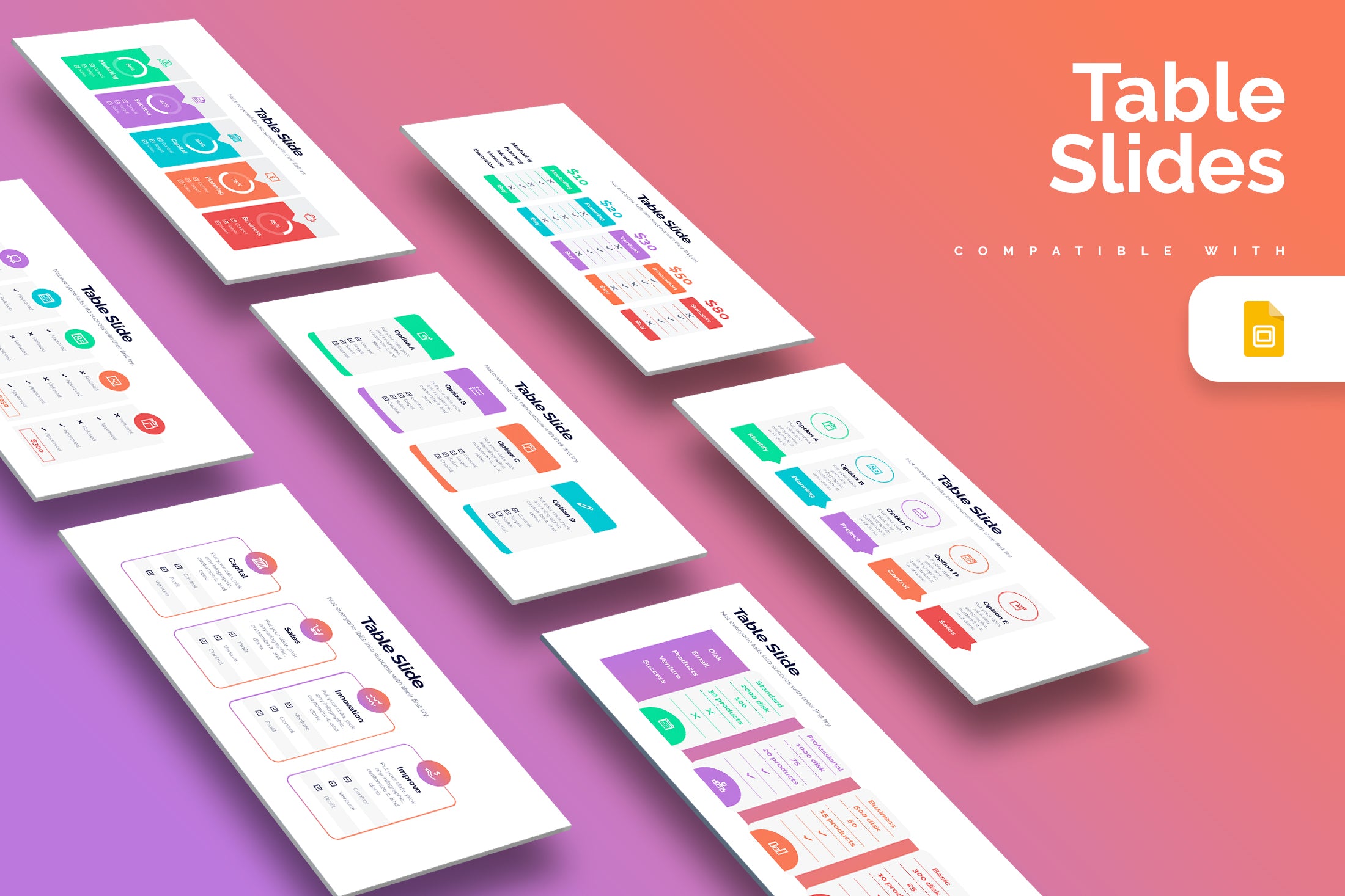 Table Slide Google Slides Infographics – Slidewalla
