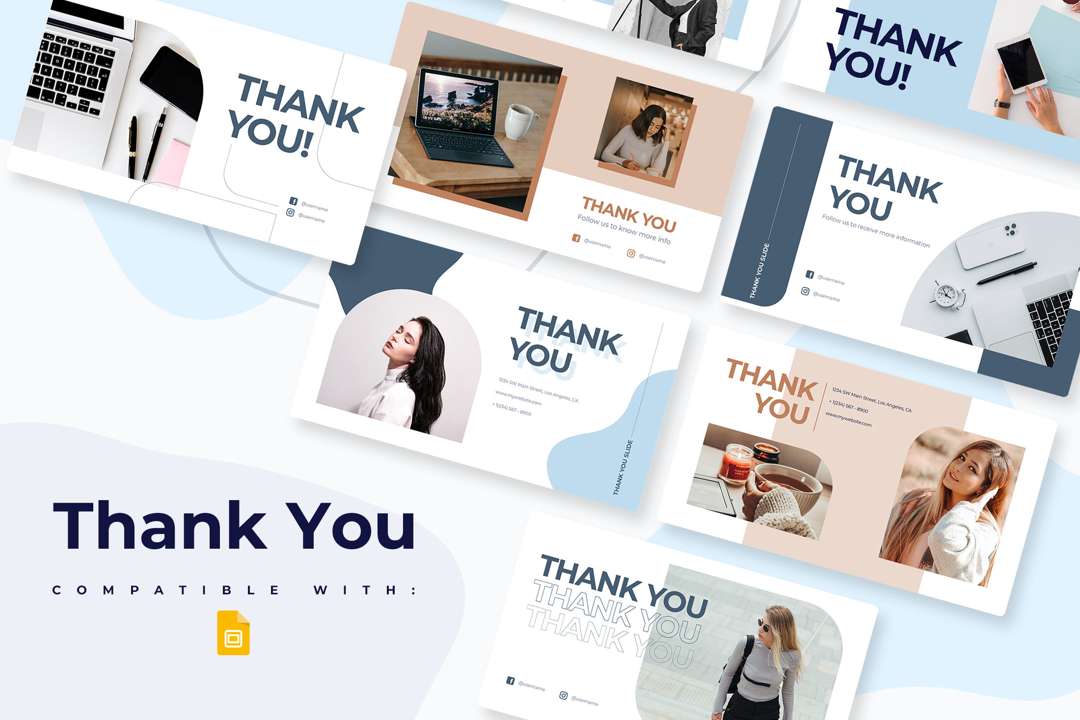 Thank You Google Slides Infographic Template – Slidewalla