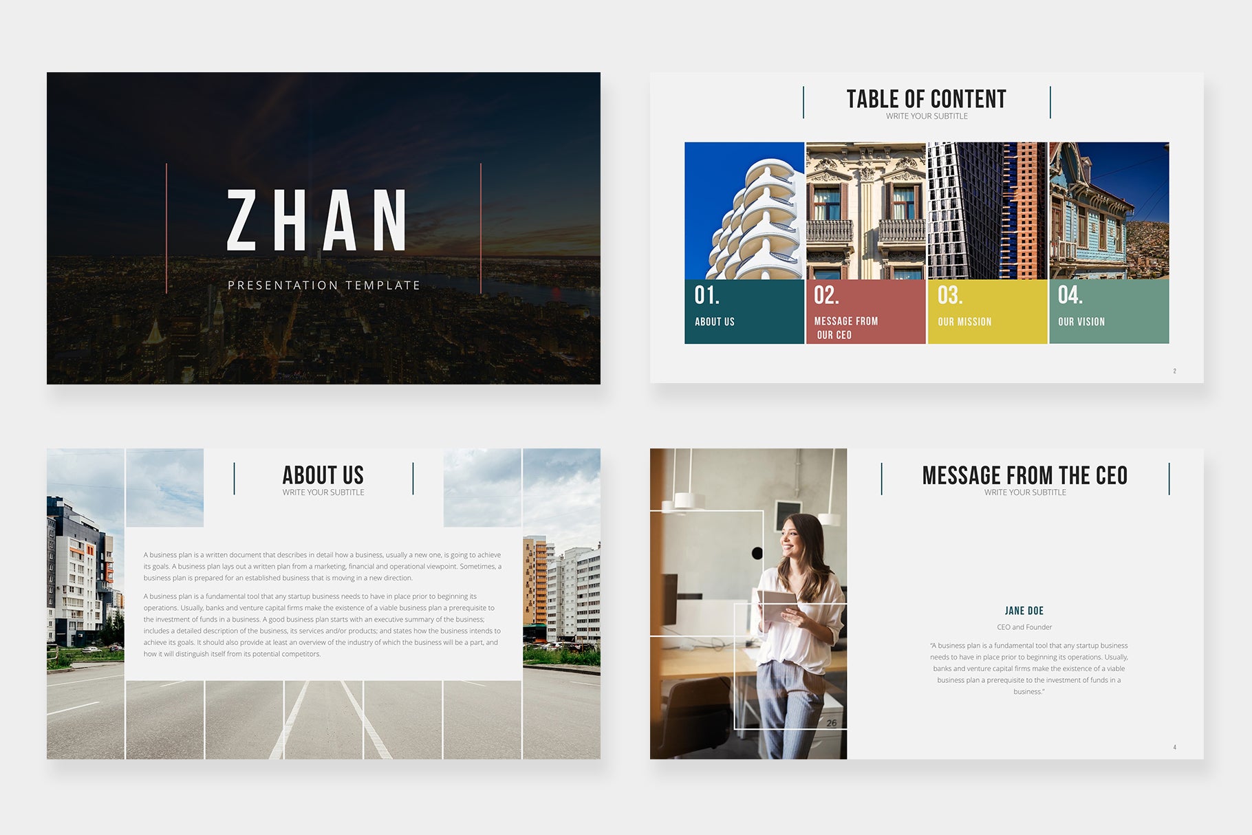 Zhan Google Slides Template – Slidewalla
