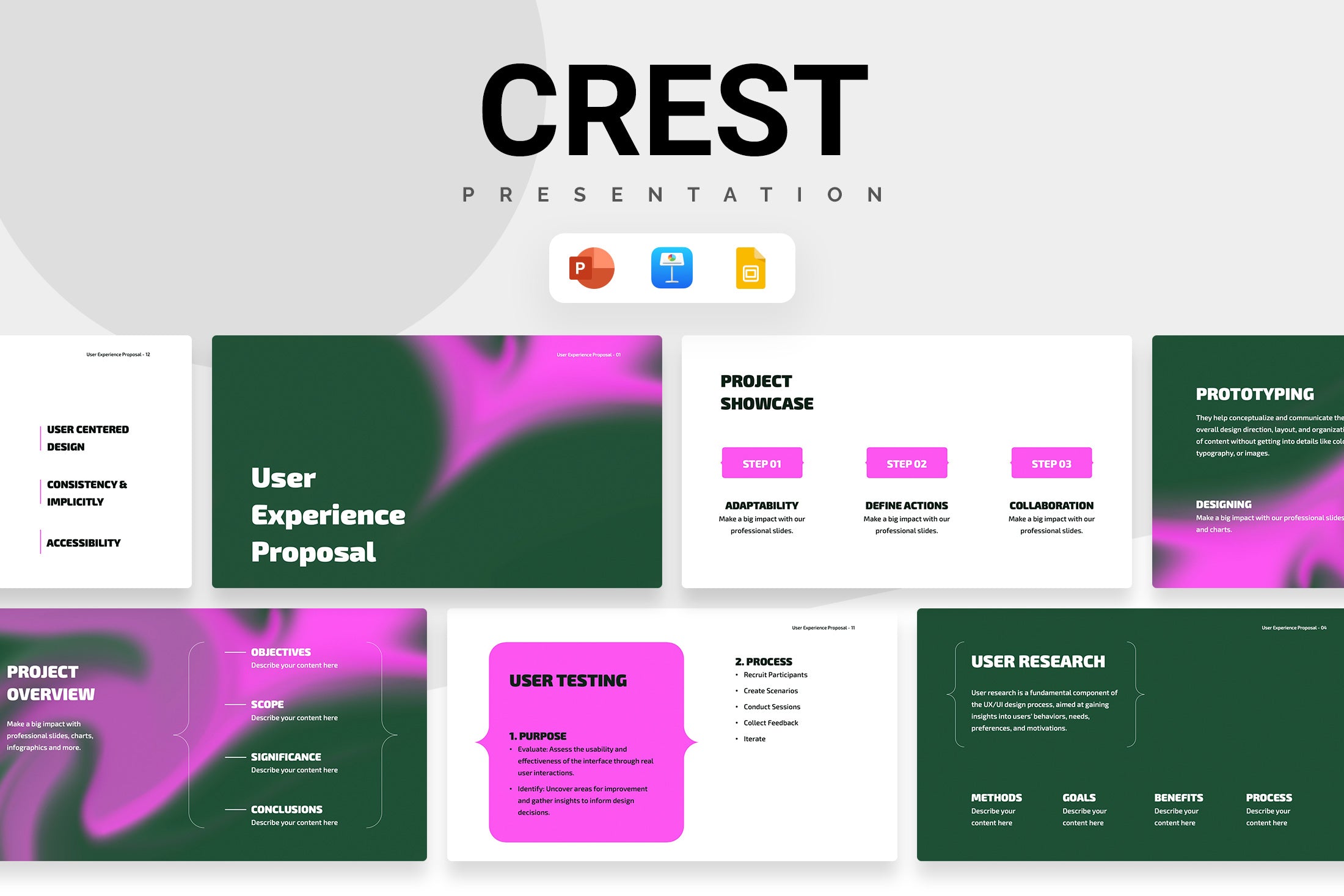 Crest User Experience Proposal Presentation – Slidewalla