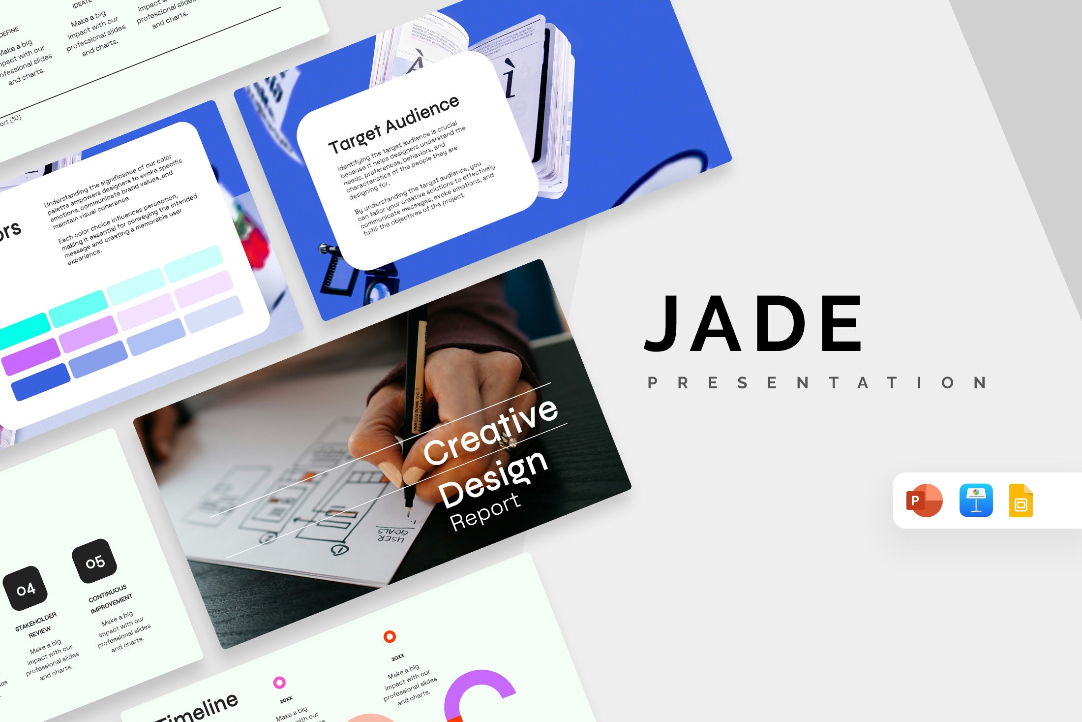 Jade Creative Design Report Presentation – Slidewalla