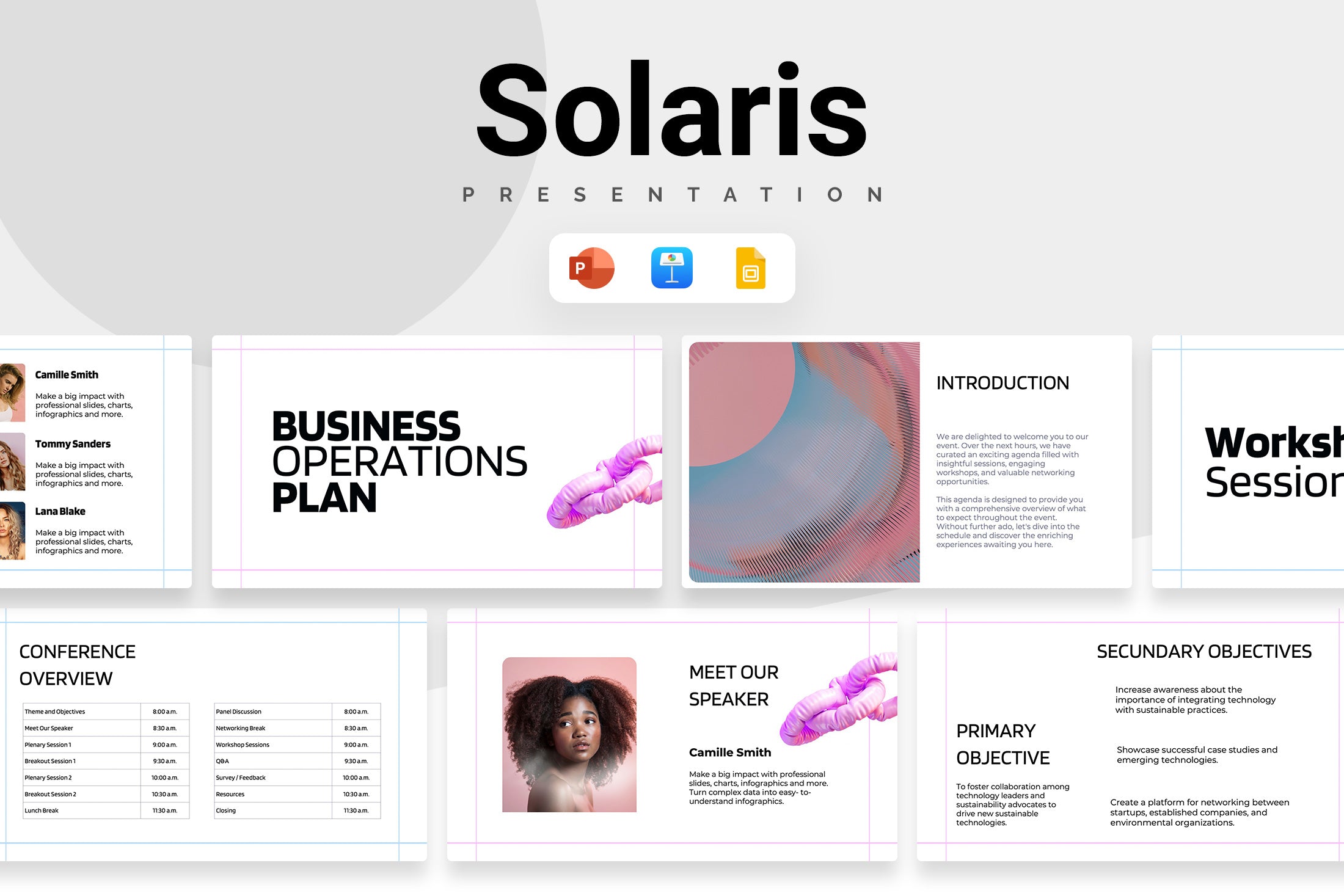 Solaris Business Operations Plan Presentation – Slidewalla