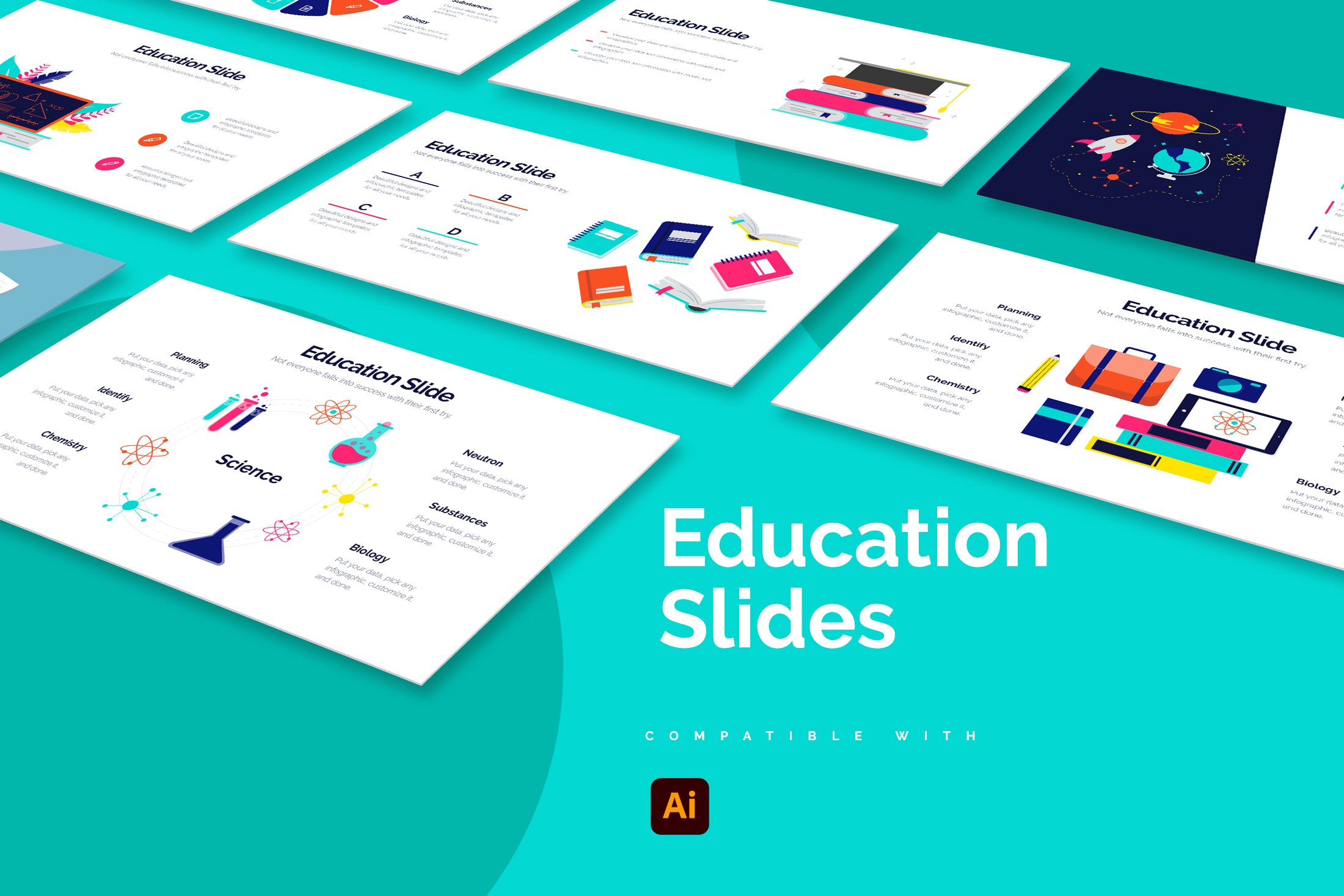 Education Illustrator Infographics – Slidewalla