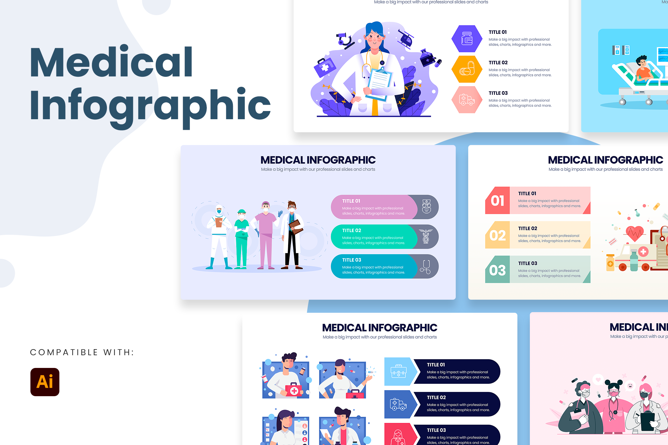Medical Illustrator Infographic Template – Slidewalla