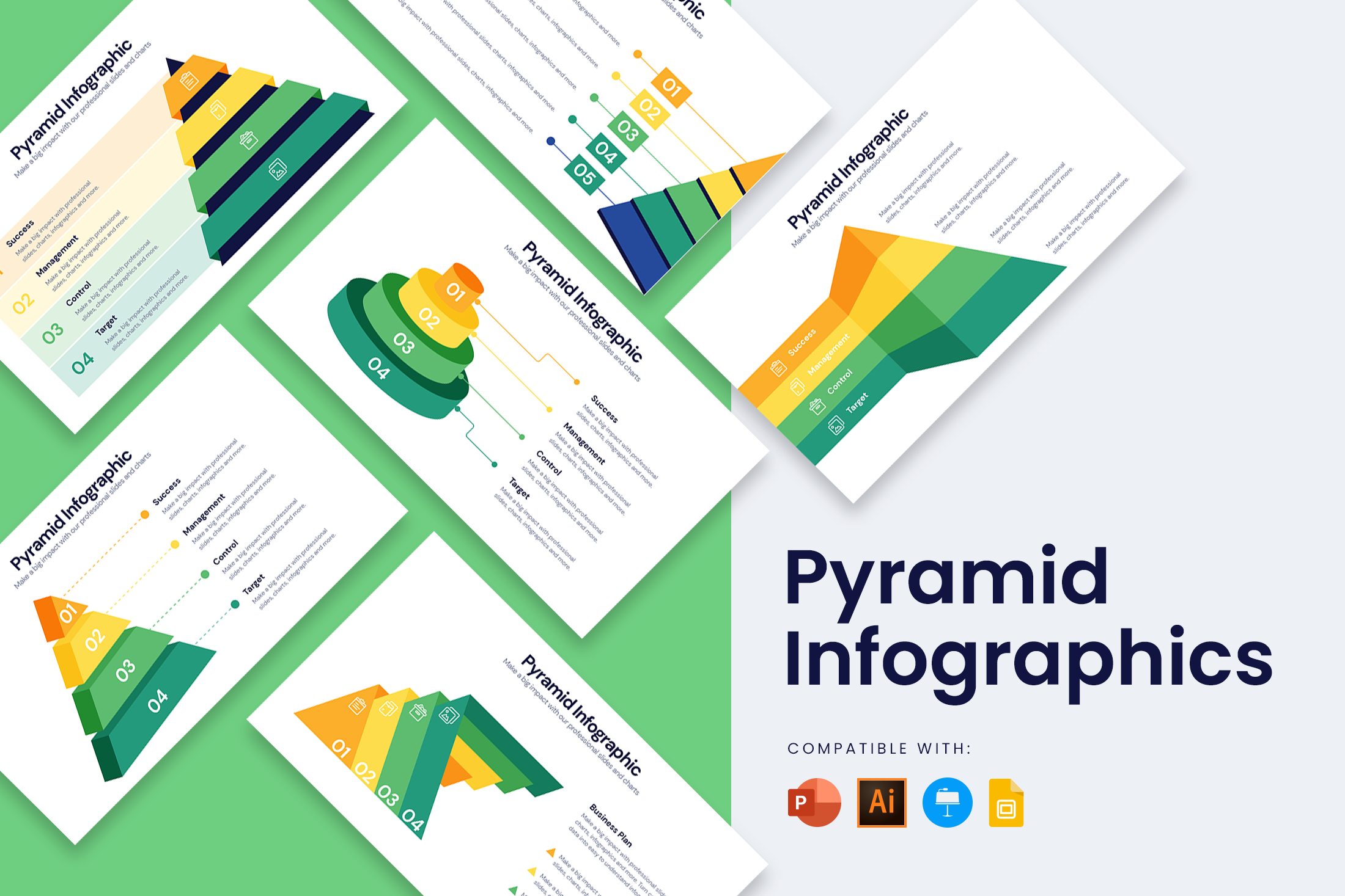 Pyramid Infographic Templates – Slidewalla