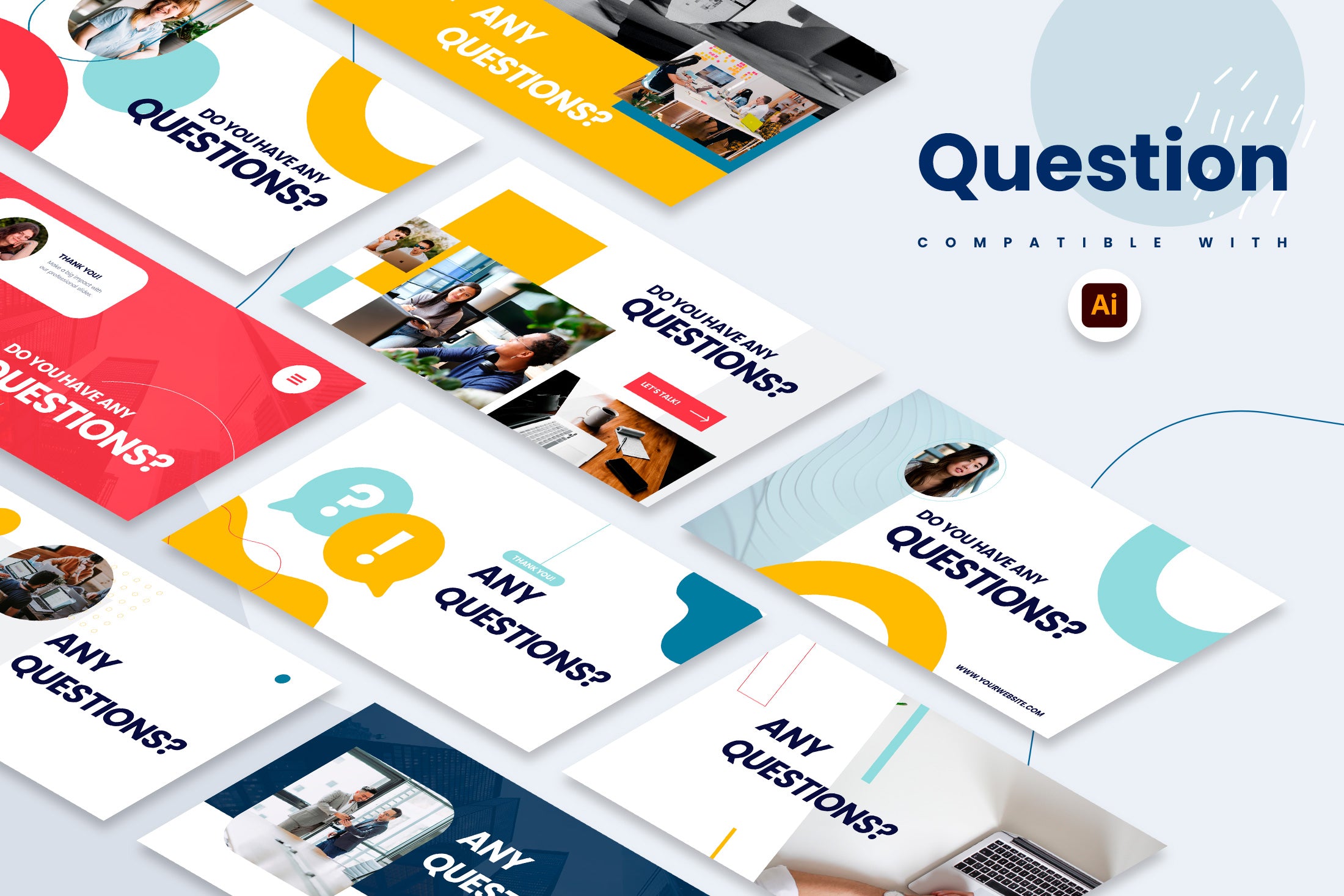 Question Illustrator Infographic Template – Slidewalla