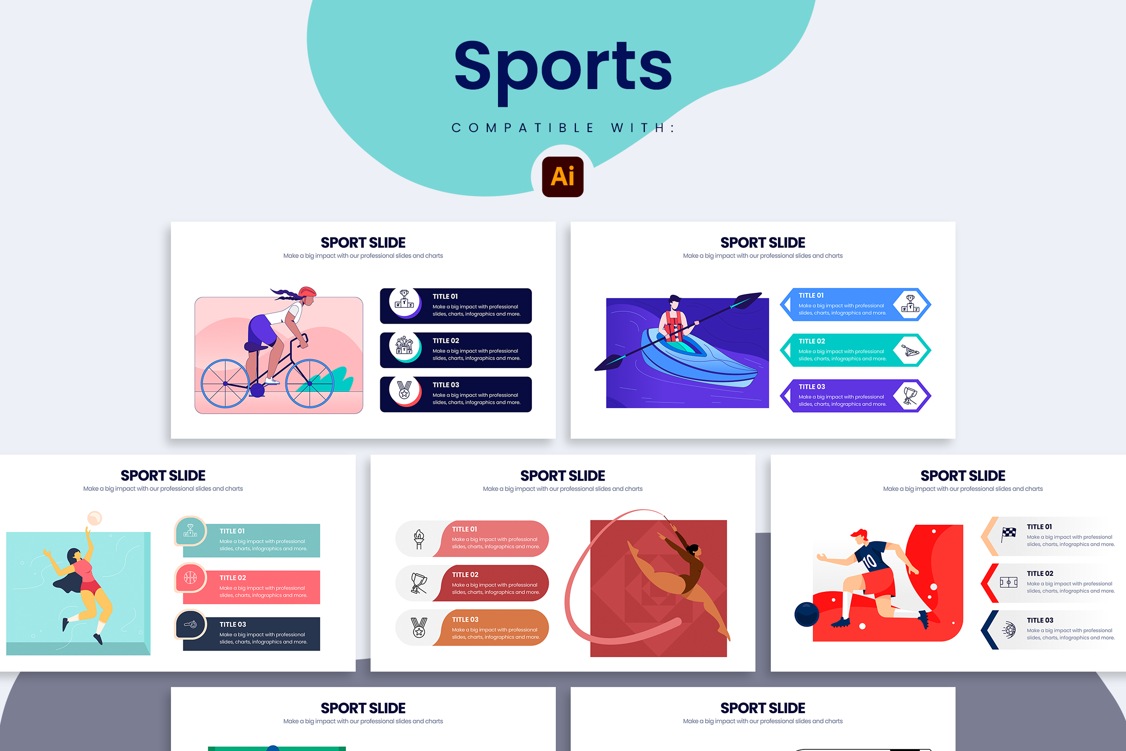 Sports Illustrator Infographic Template – Slidewalla