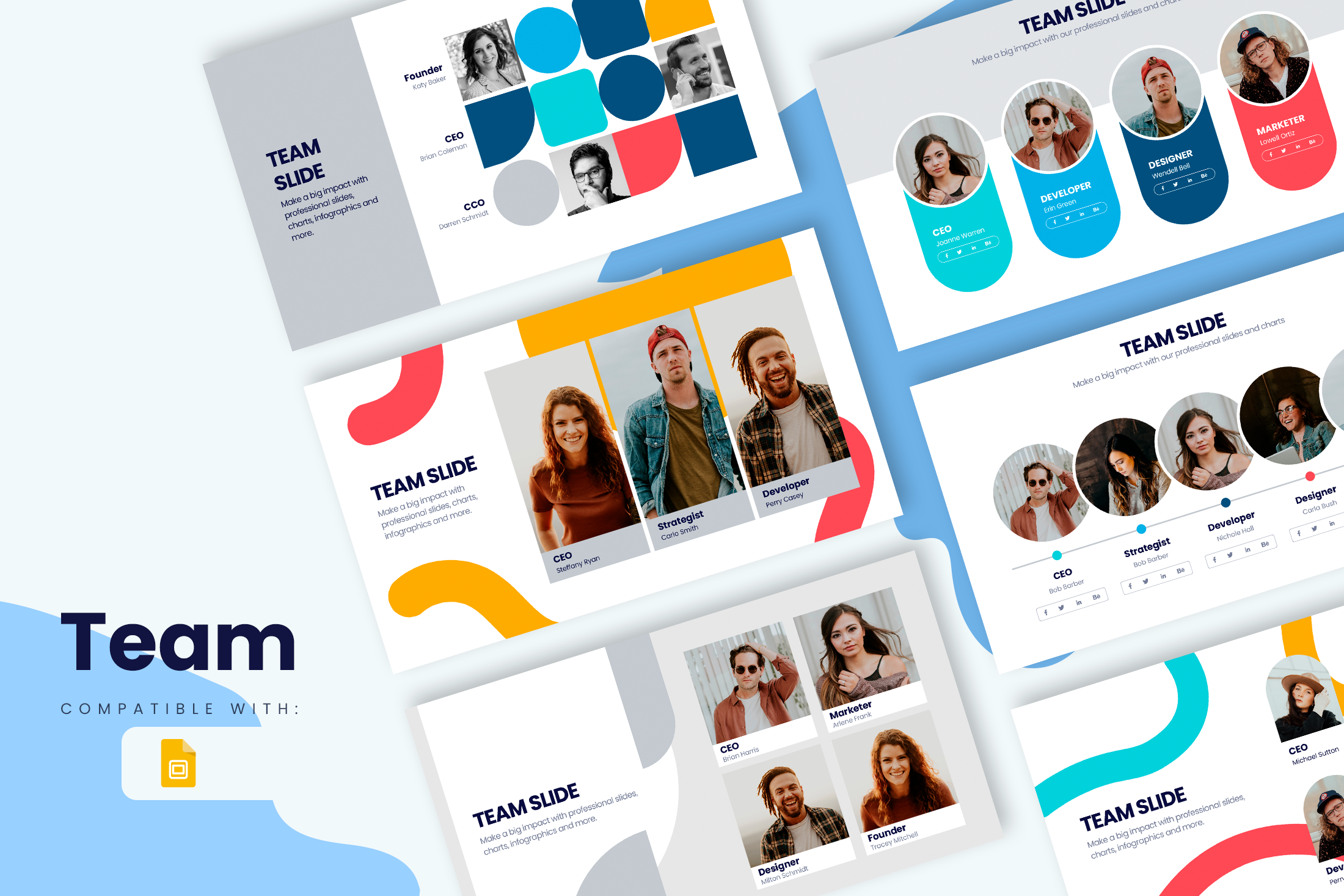 Team Google Slides Infographic Template – Slidewalla
