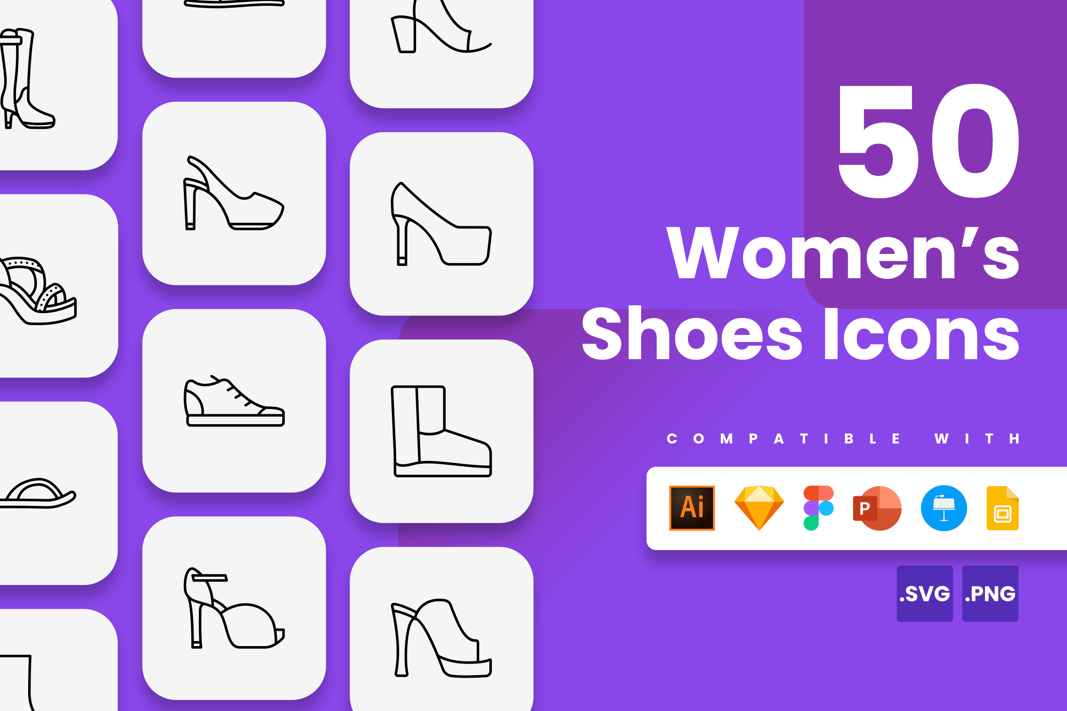 Women's Shoes Icons – Slidewalla