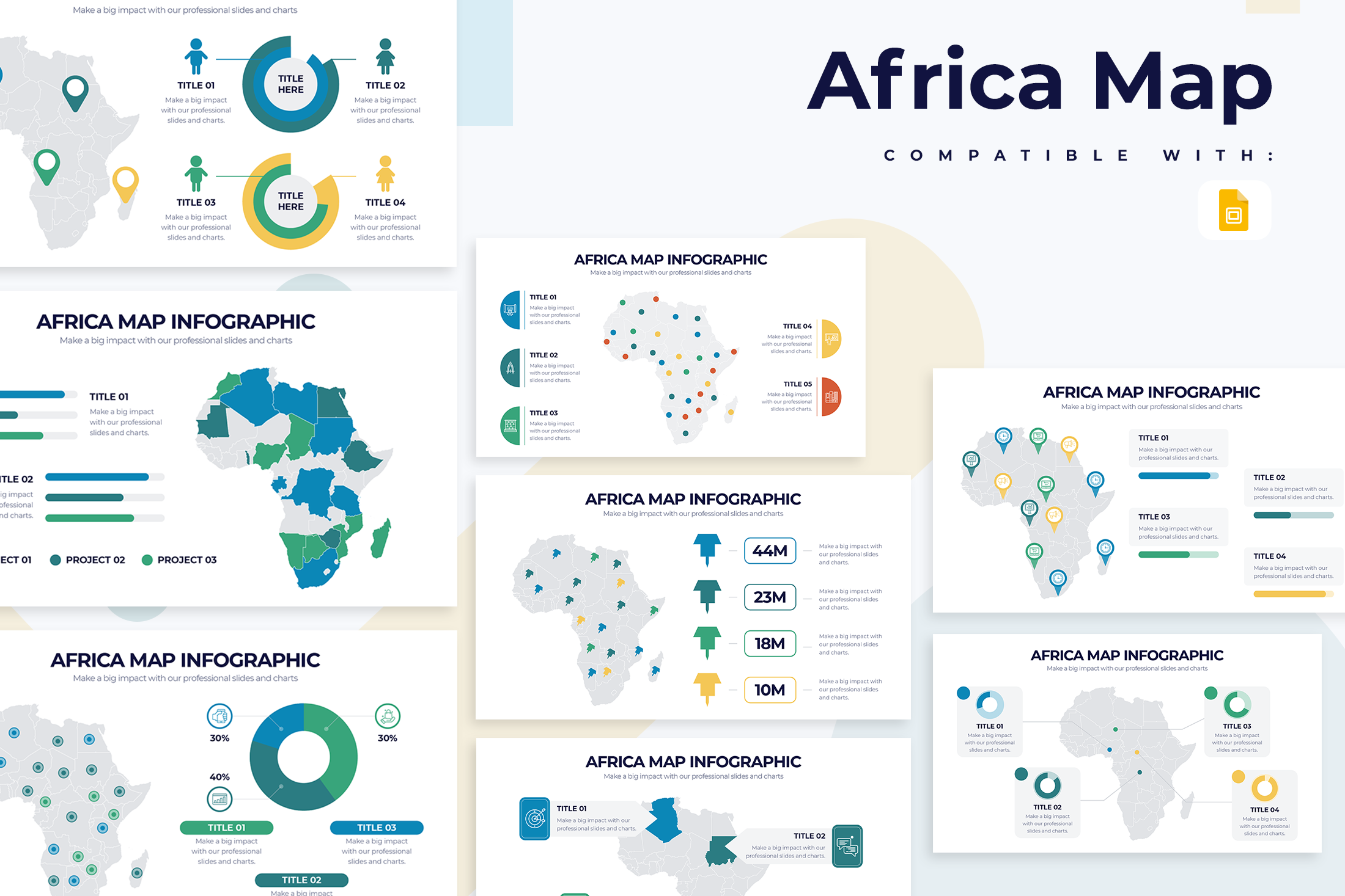 Africa Map Infographic Google Slides Template – Slidewalla