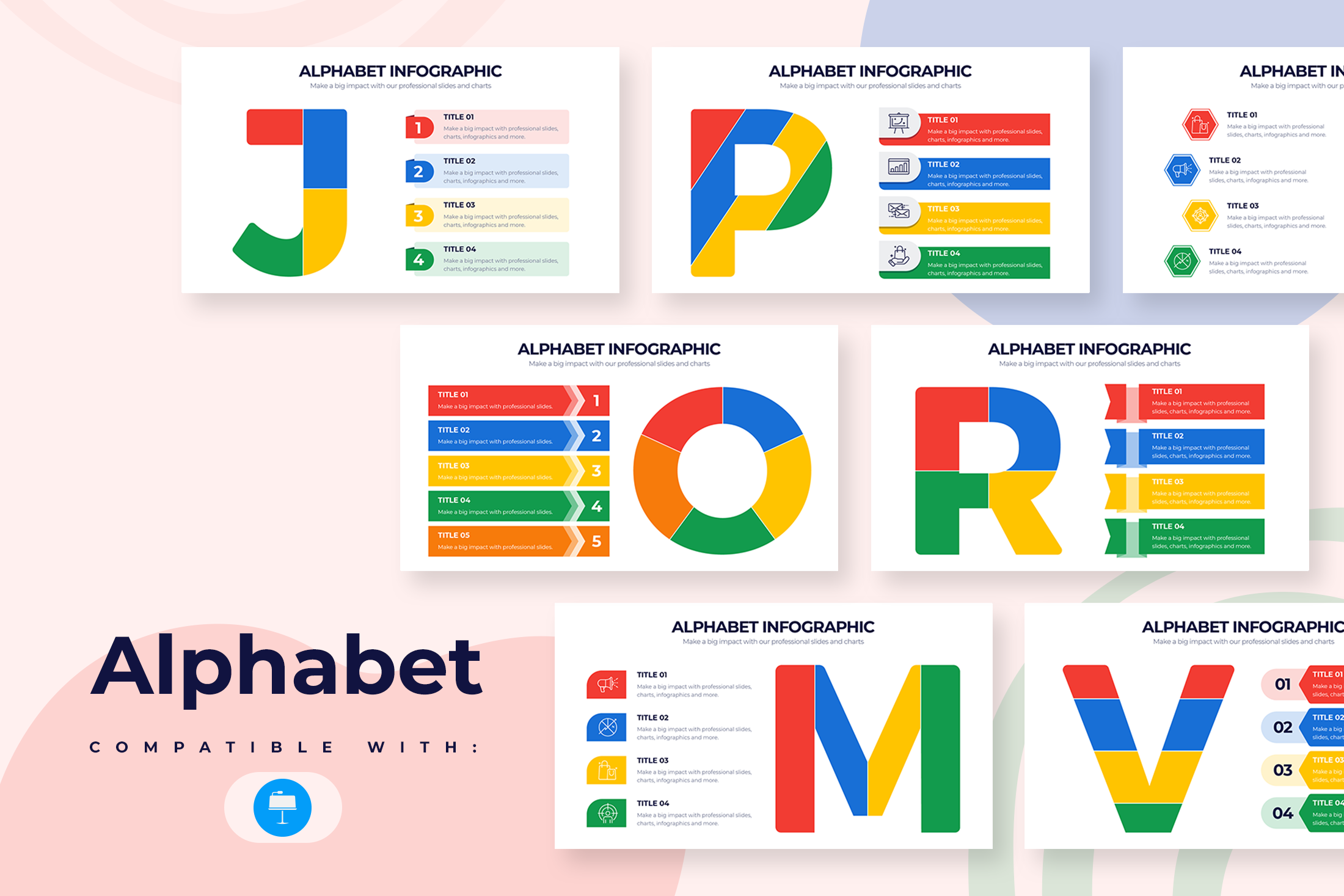 Alphabet Keynote Infographic Template – Slidewalla