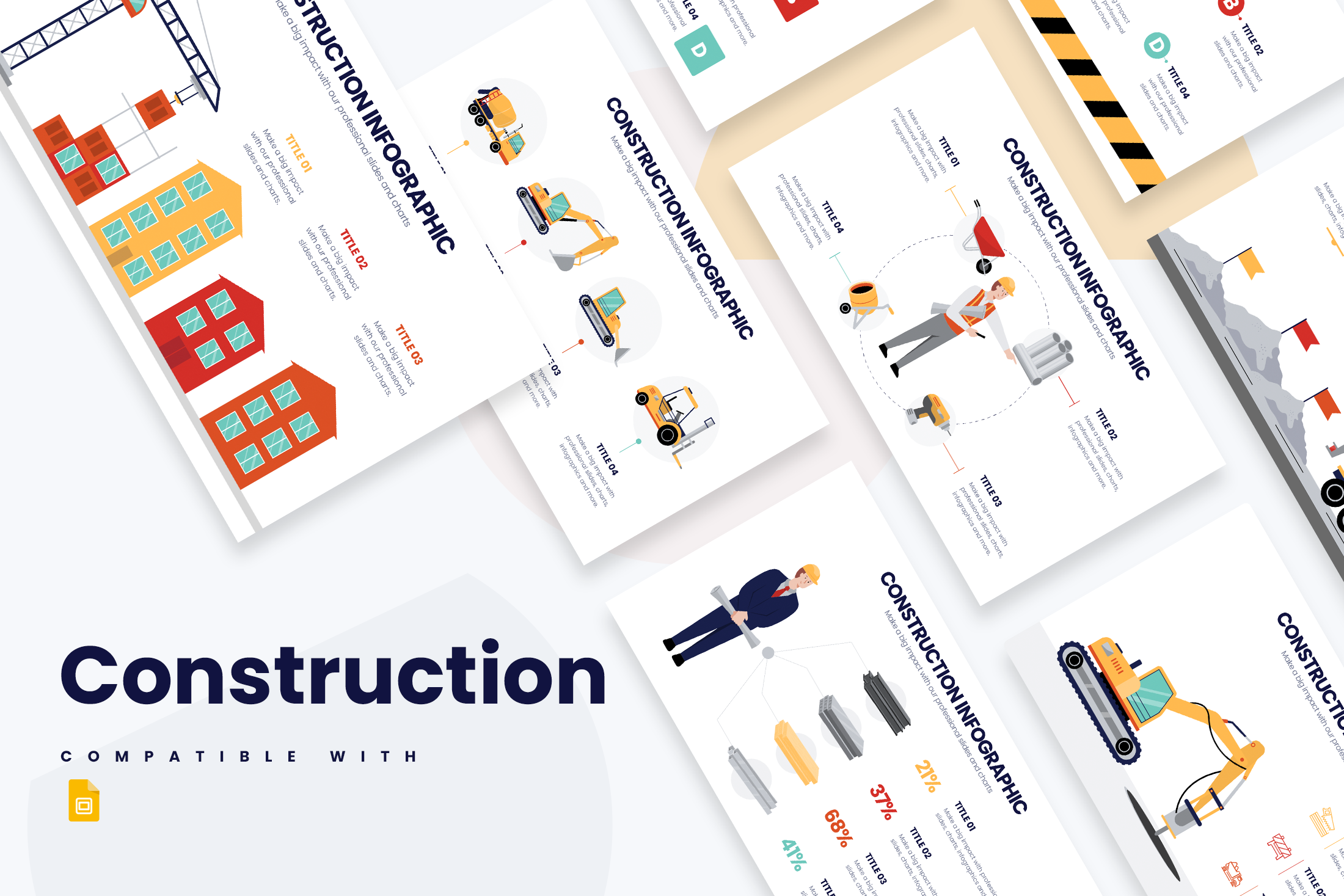 Construction Google Slides Infographic Template – Slidewalla