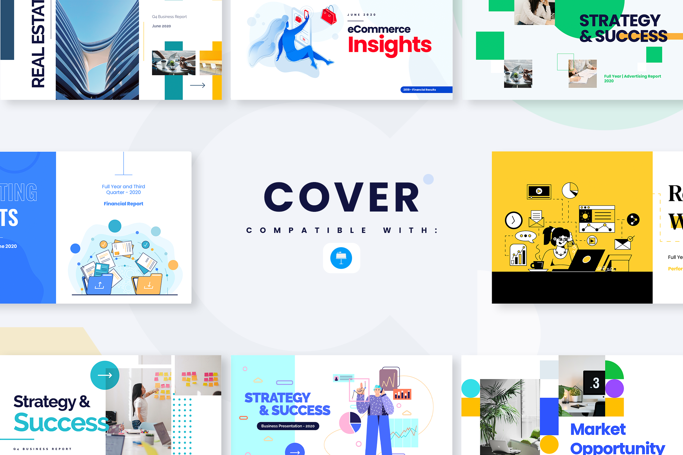 Cover Keynote Infographic Template – Slidewalla
