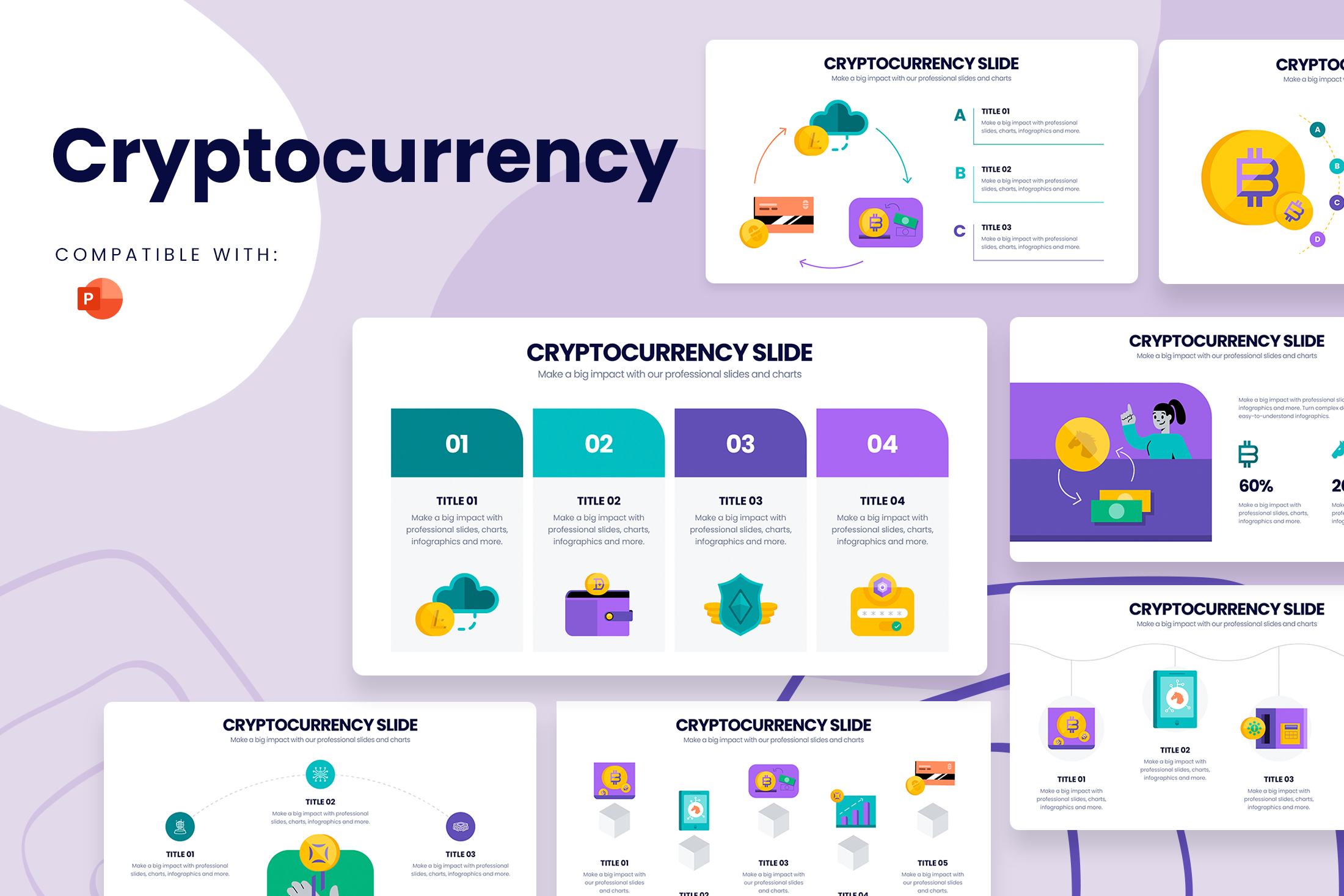 Cryptocurrency Powerpoint Infographic Template – Slidewalla