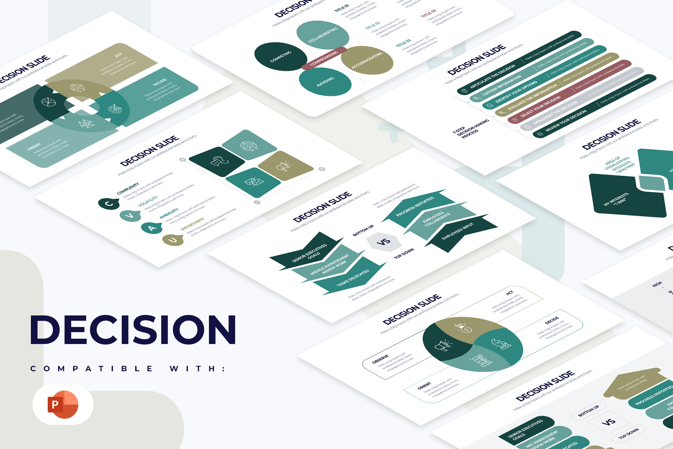 Decision Powerpoint Infographic Template – Slidewalla