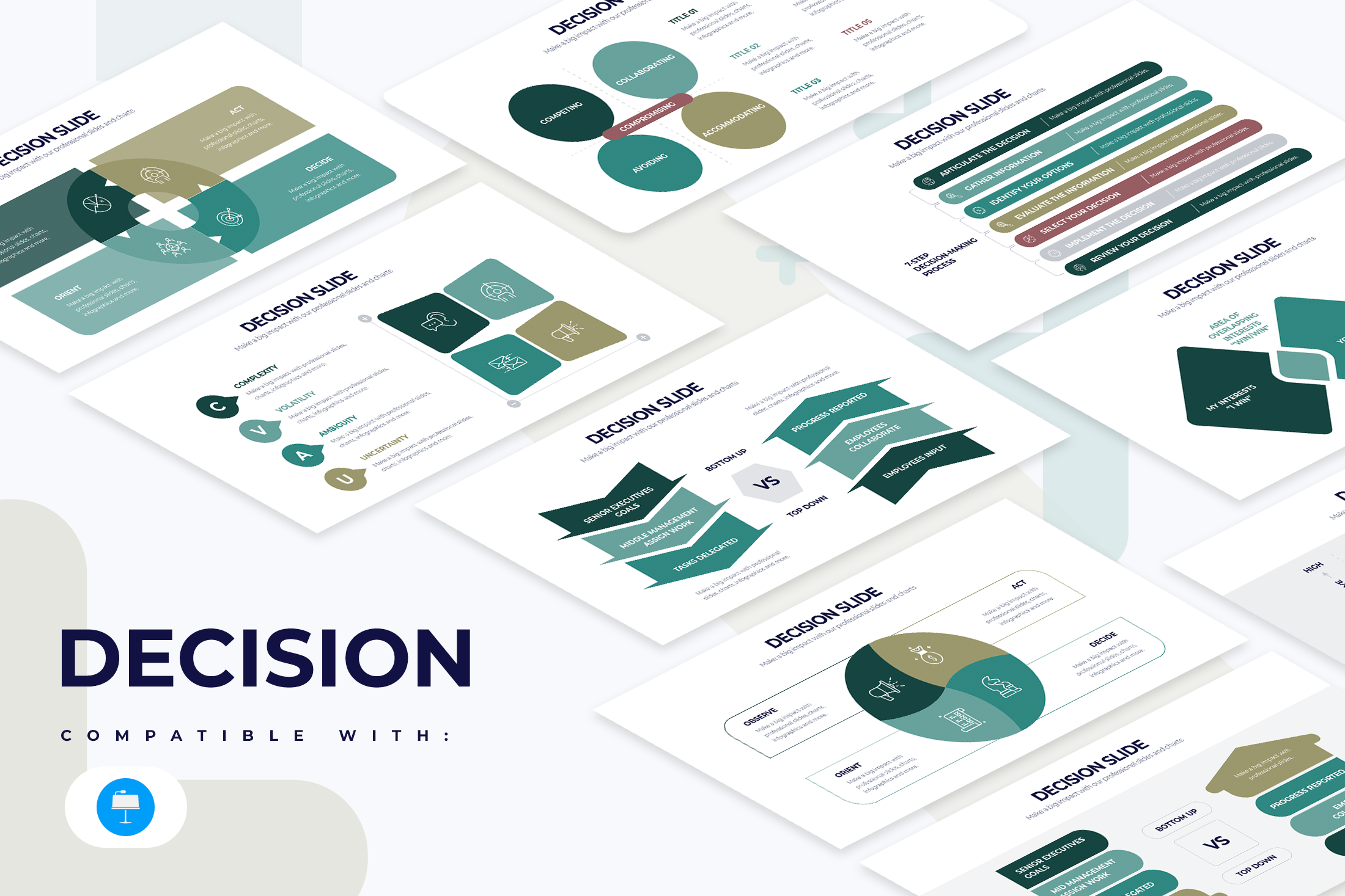 Decision Keynote Infographic Template – Slidewalla