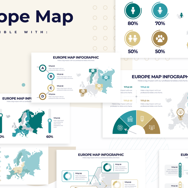 Europe Map Powerpoint Template