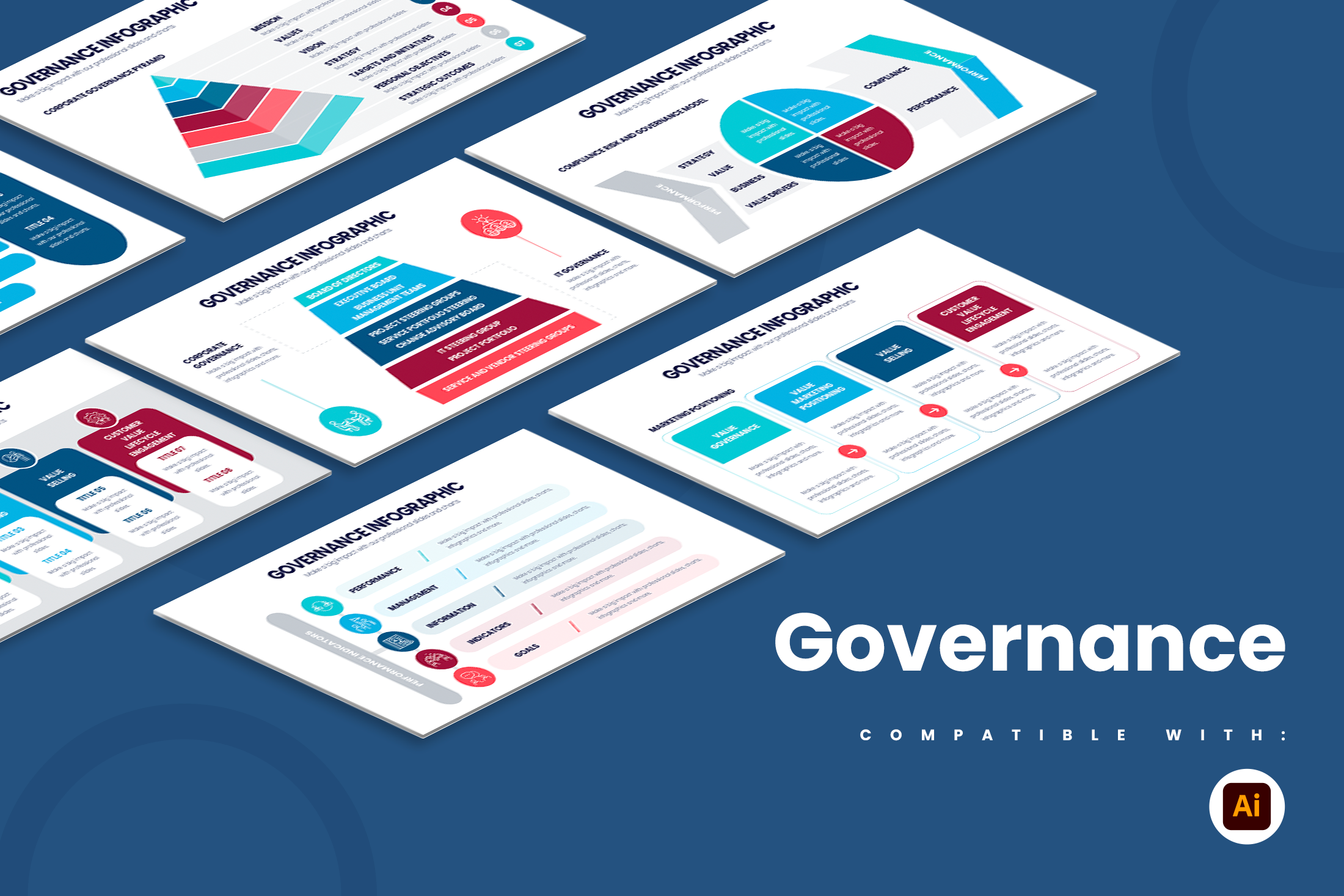 Governance Illustrator Infographic Template – Slidewalla