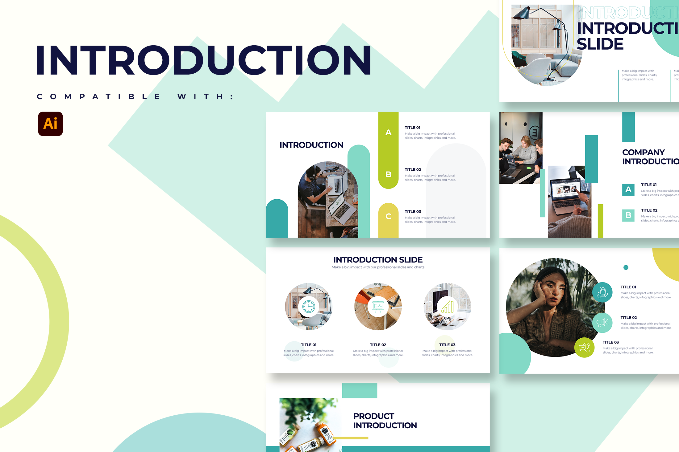 Introduction Illustrator Infographic Template – Slidewalla