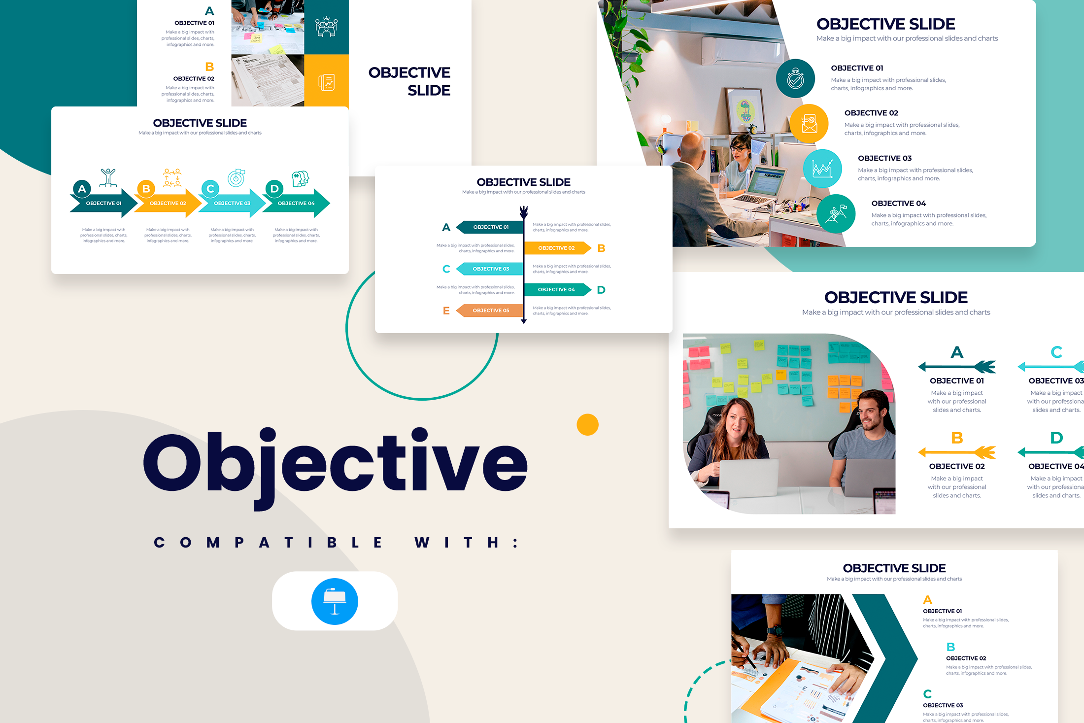 Objective Keynote Infographic Template – Slidewalla