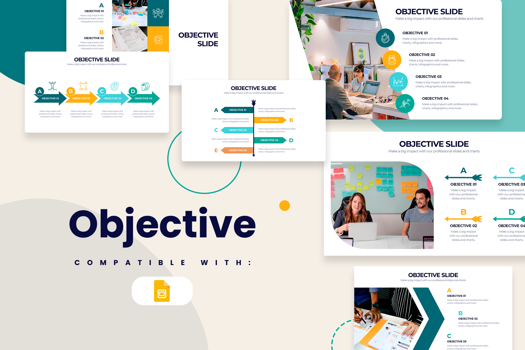 Objective Google Slides Infographic Template – Slidewalla