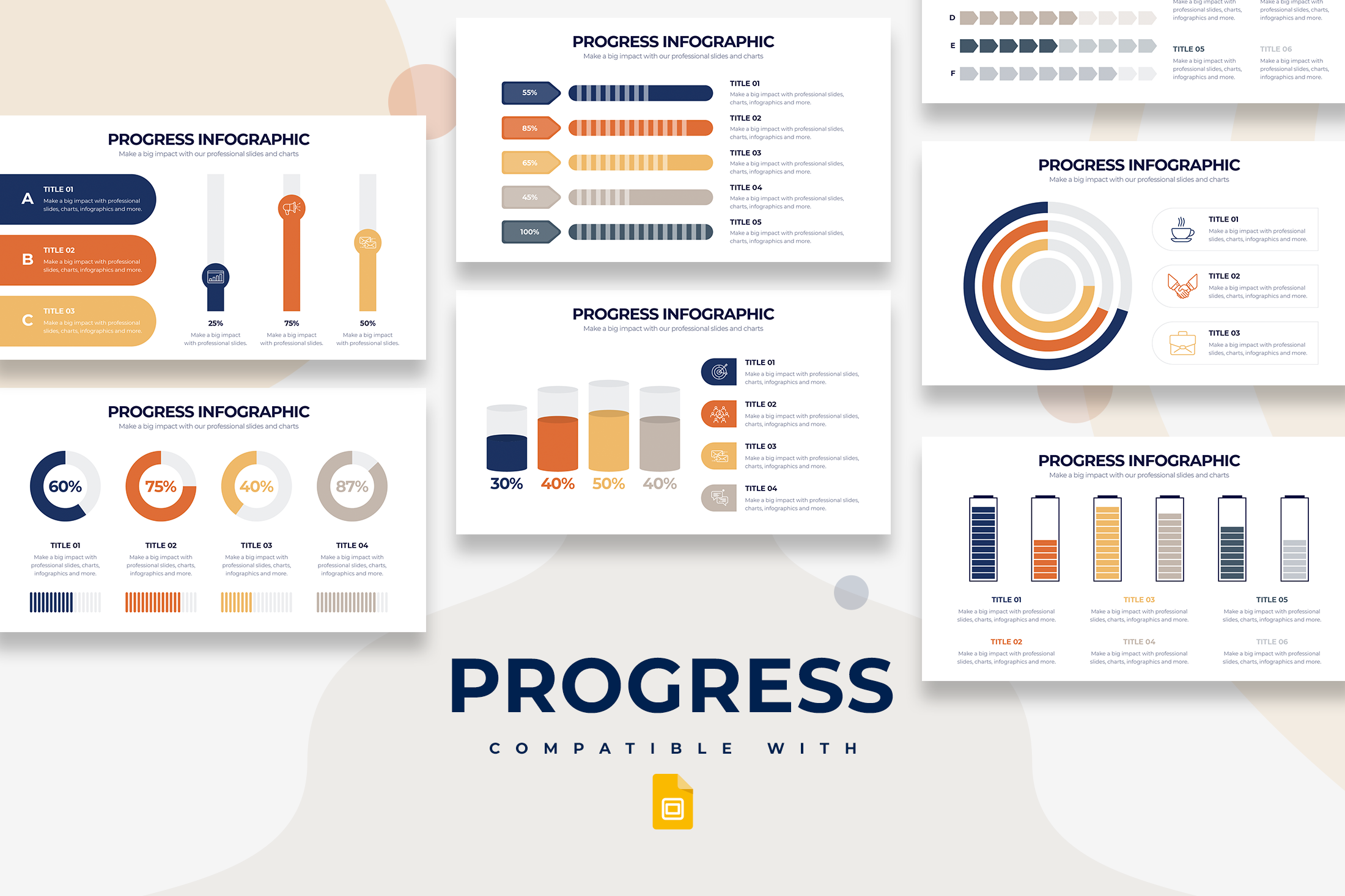 Progress Google Slides Infographic Template – Slidewalla