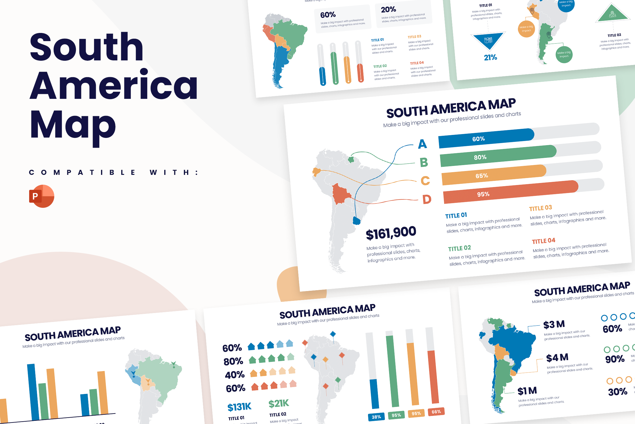 South America Map Powerpoint Infographic Template – Slidewalla