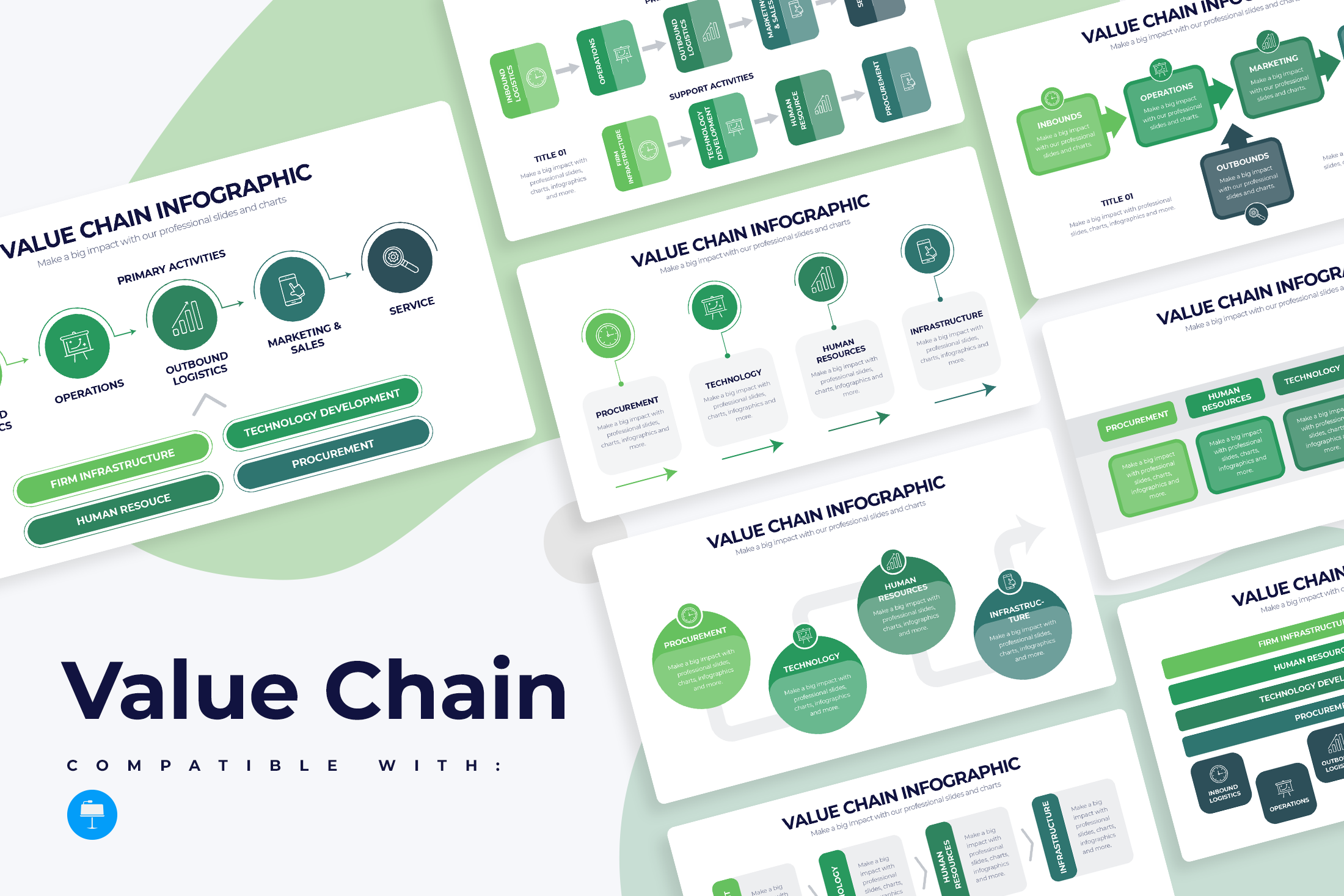 Value Chain Keynote Infographic Template – Slidewalla