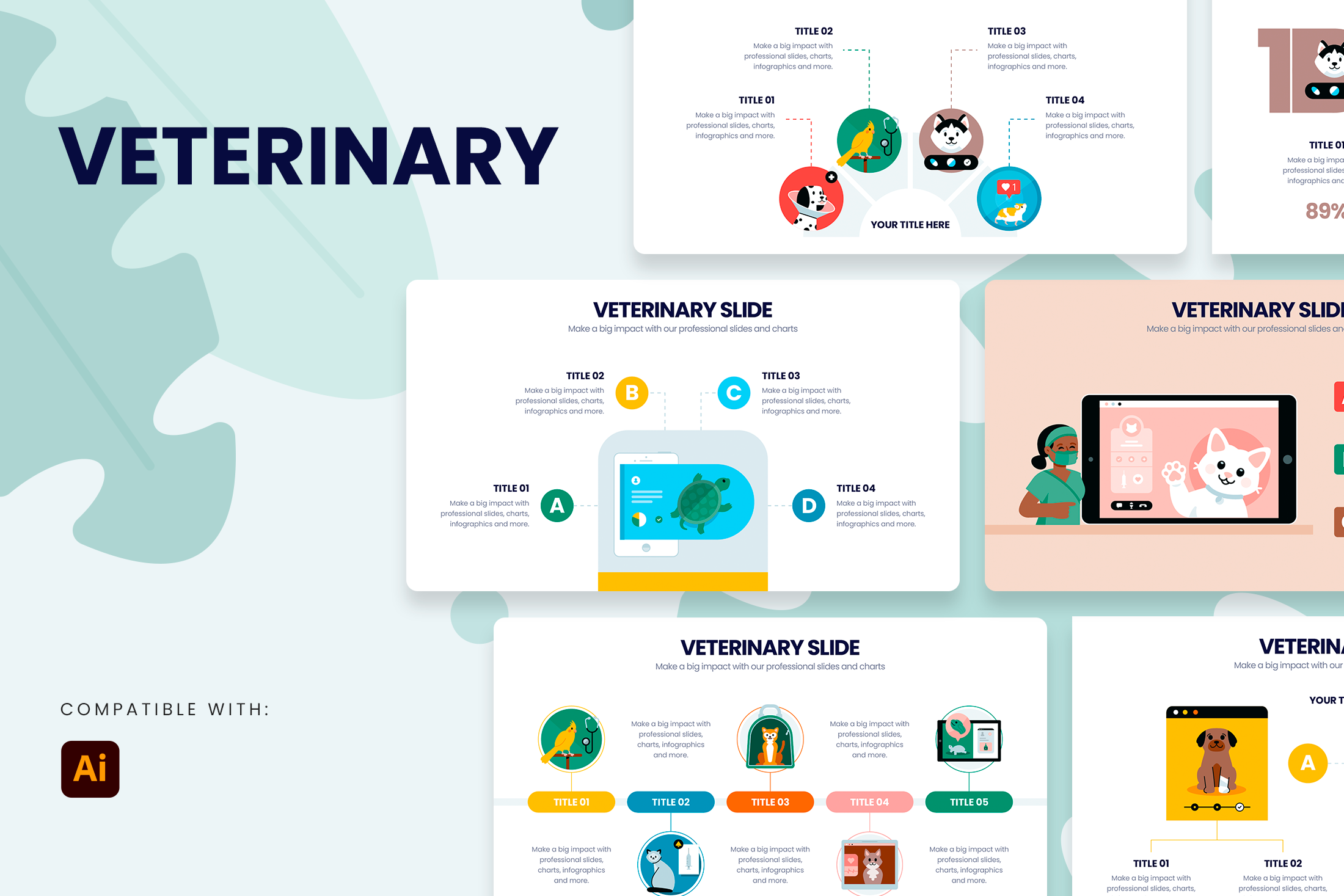 Veterinary Illustrator Infographic Template – Slidewalla